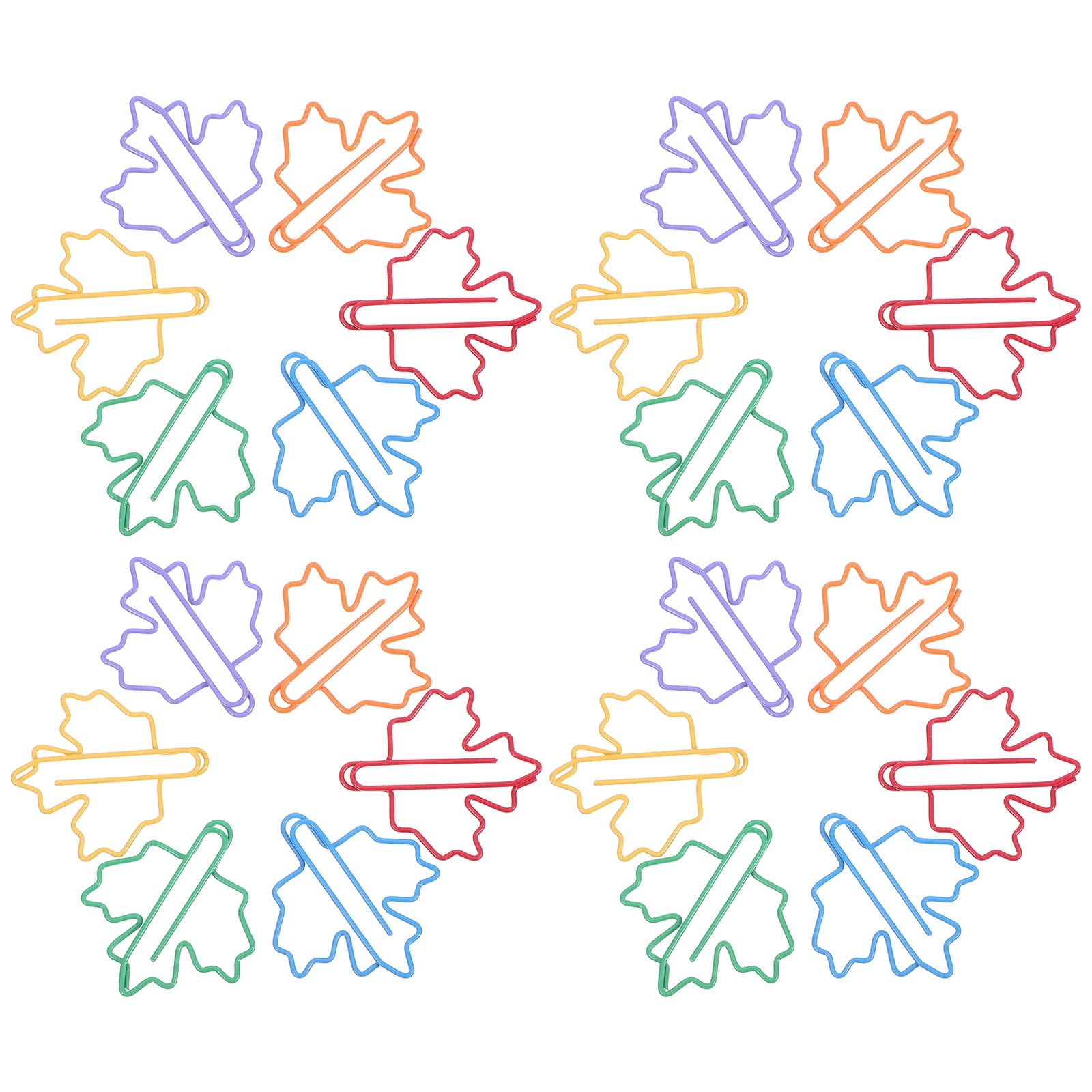 Milisten Unique Shape Paper Clips Colored Metal for Office Documents ...