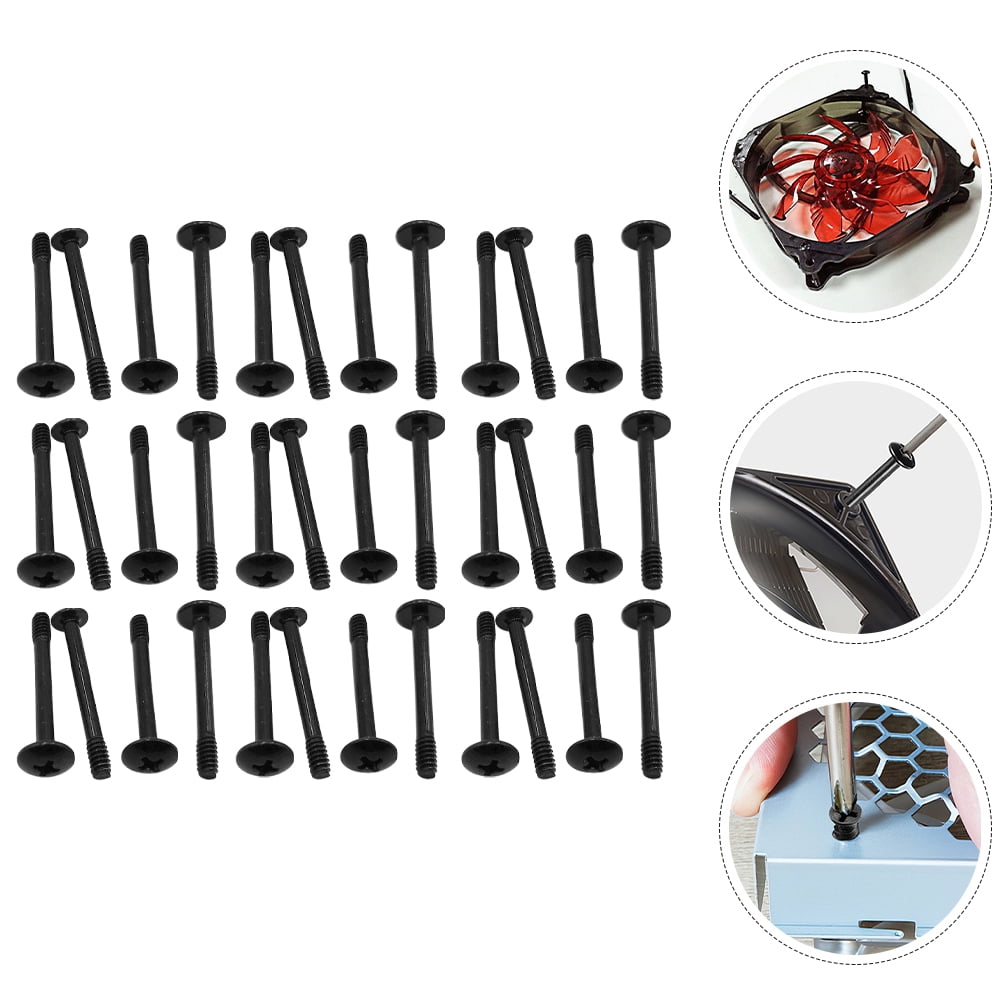 Milisten 50pcs Screws PC Fan Screws Compute Replacement Screws Chassis ...