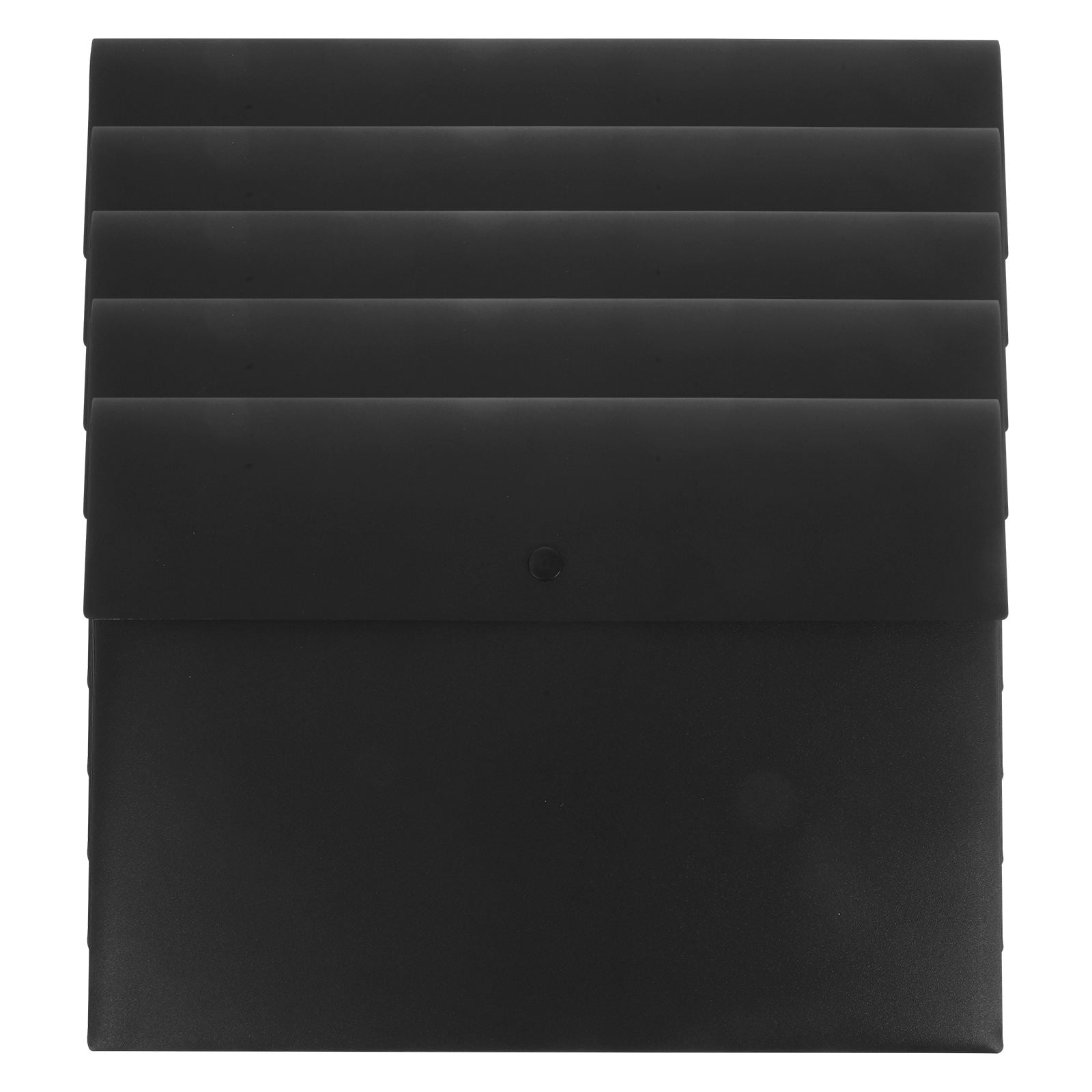 Milisten 5Pcs Button Design File Bags Black Plastic Document Bags for ...