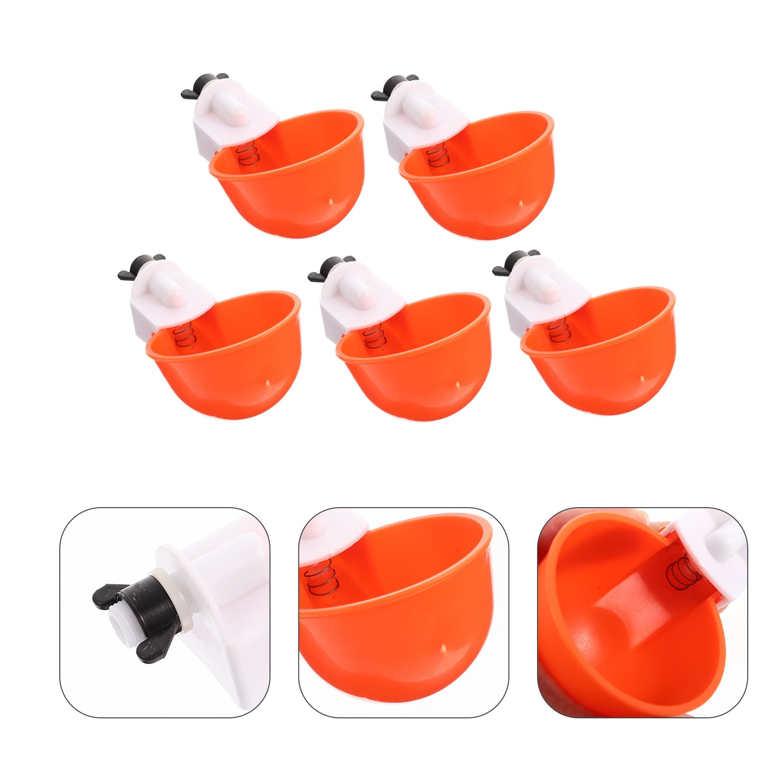 Milisten Poultry Water Feeder Automatic Drinking Bowl 5pcs - Walmart.com