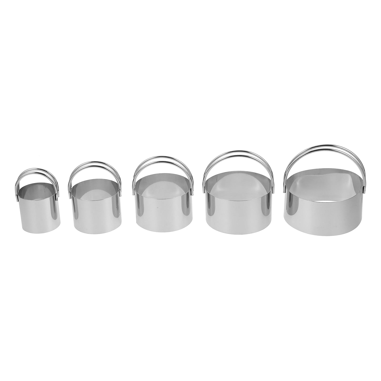 Milisten 5Pcs Small Cake Mold Stainless Steel Circle Molds For Home ...