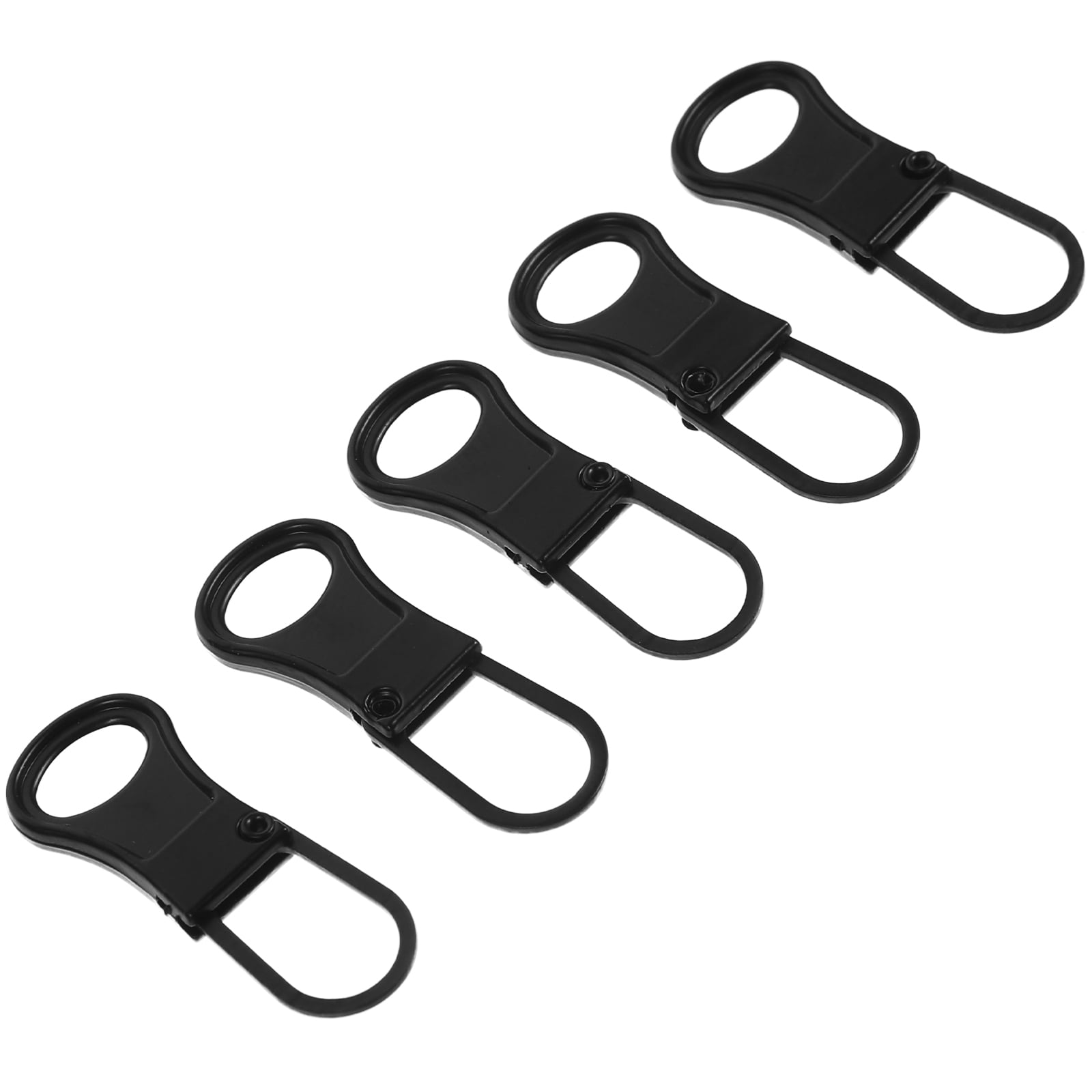 Milisten Zipper Pulls Replacement Zipper Accessories Black Alloy 5Pcs 1 ...