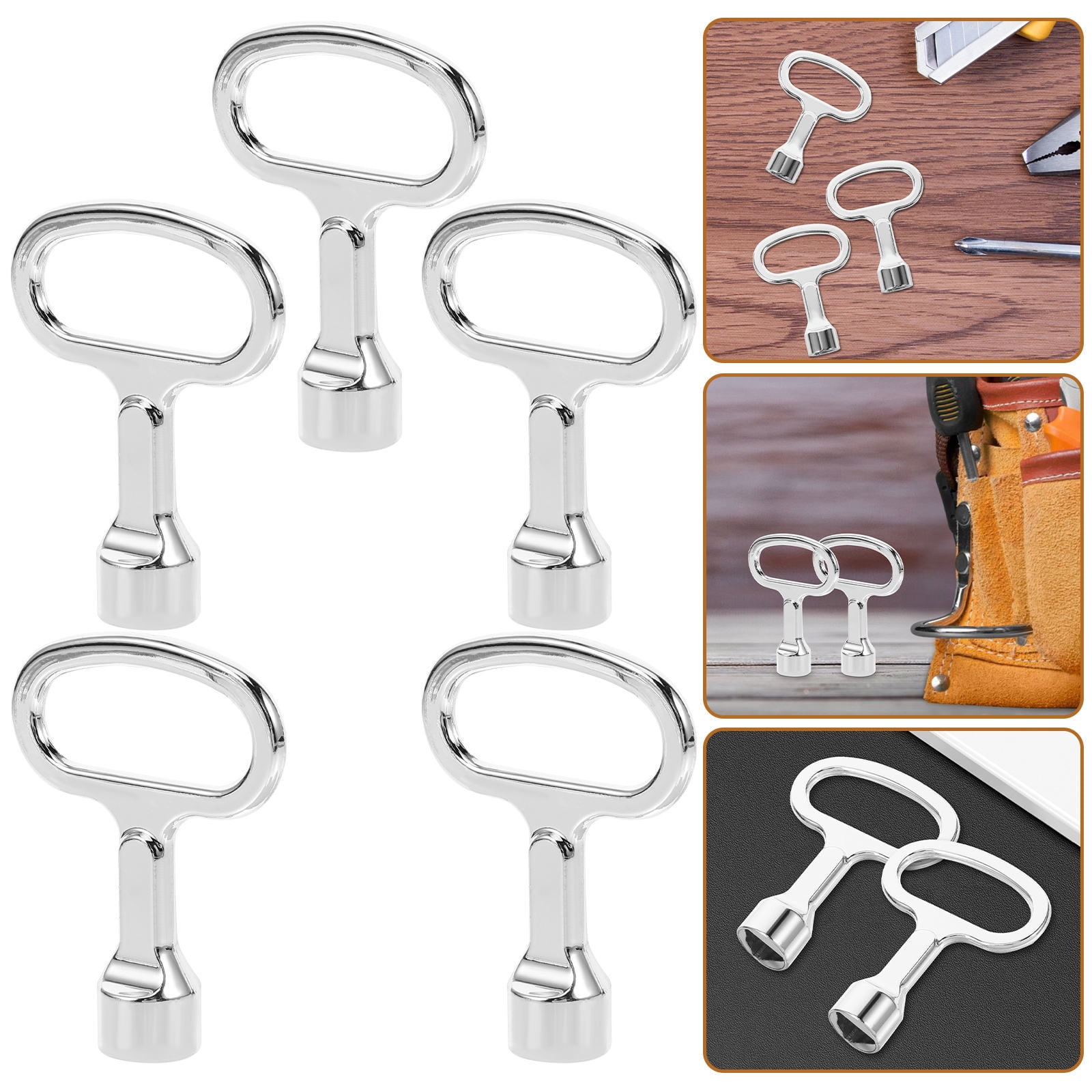 Milisten 5pcs Electric Utility Meter Box Key Triangle Key Gas Meter Box ...