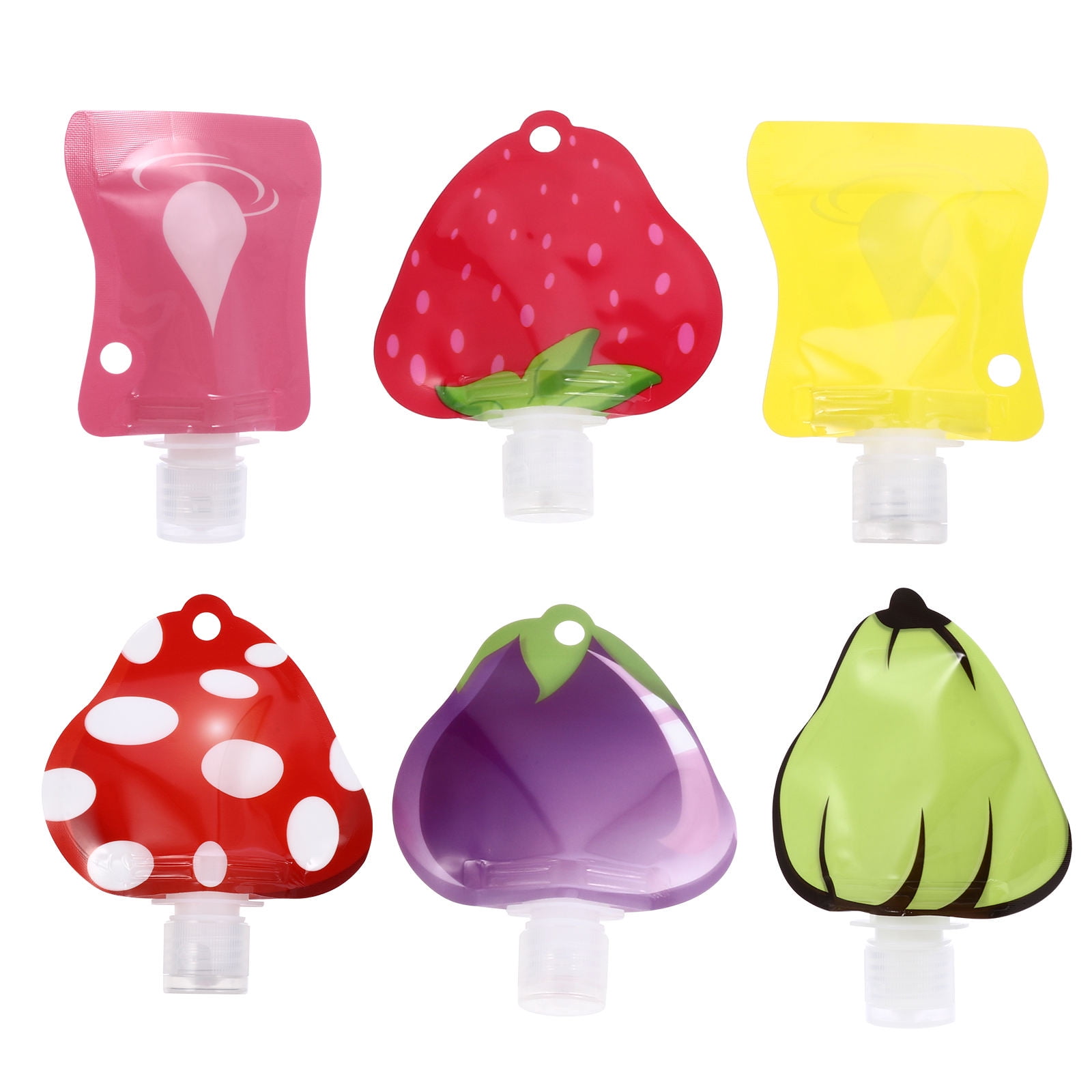 Milisten 6 PCS Bottles Portable Liquid Wash Squeeze Travel Size ...