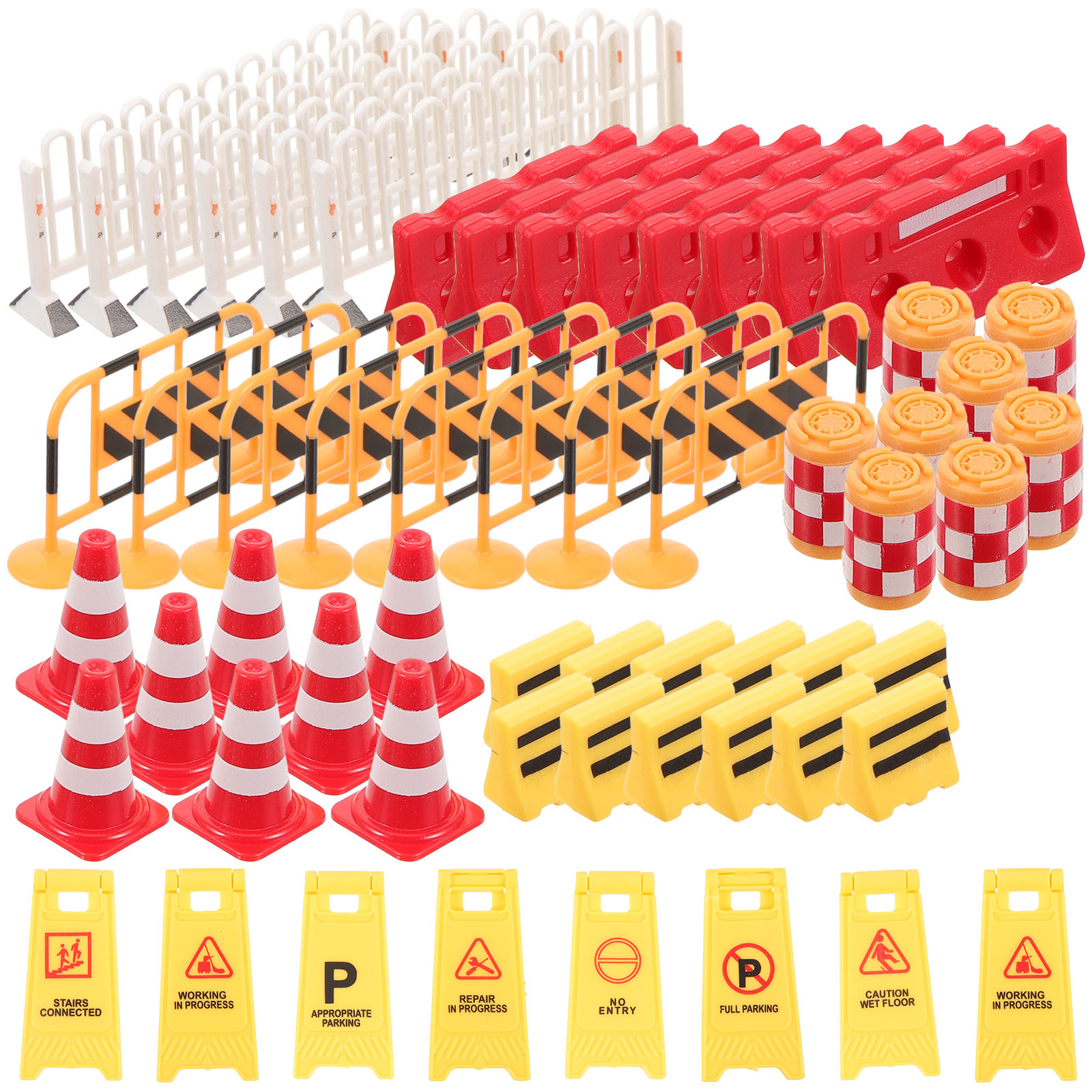Milisten 62Pcs Kids Traffic Signs Square Rectangular Circular ...