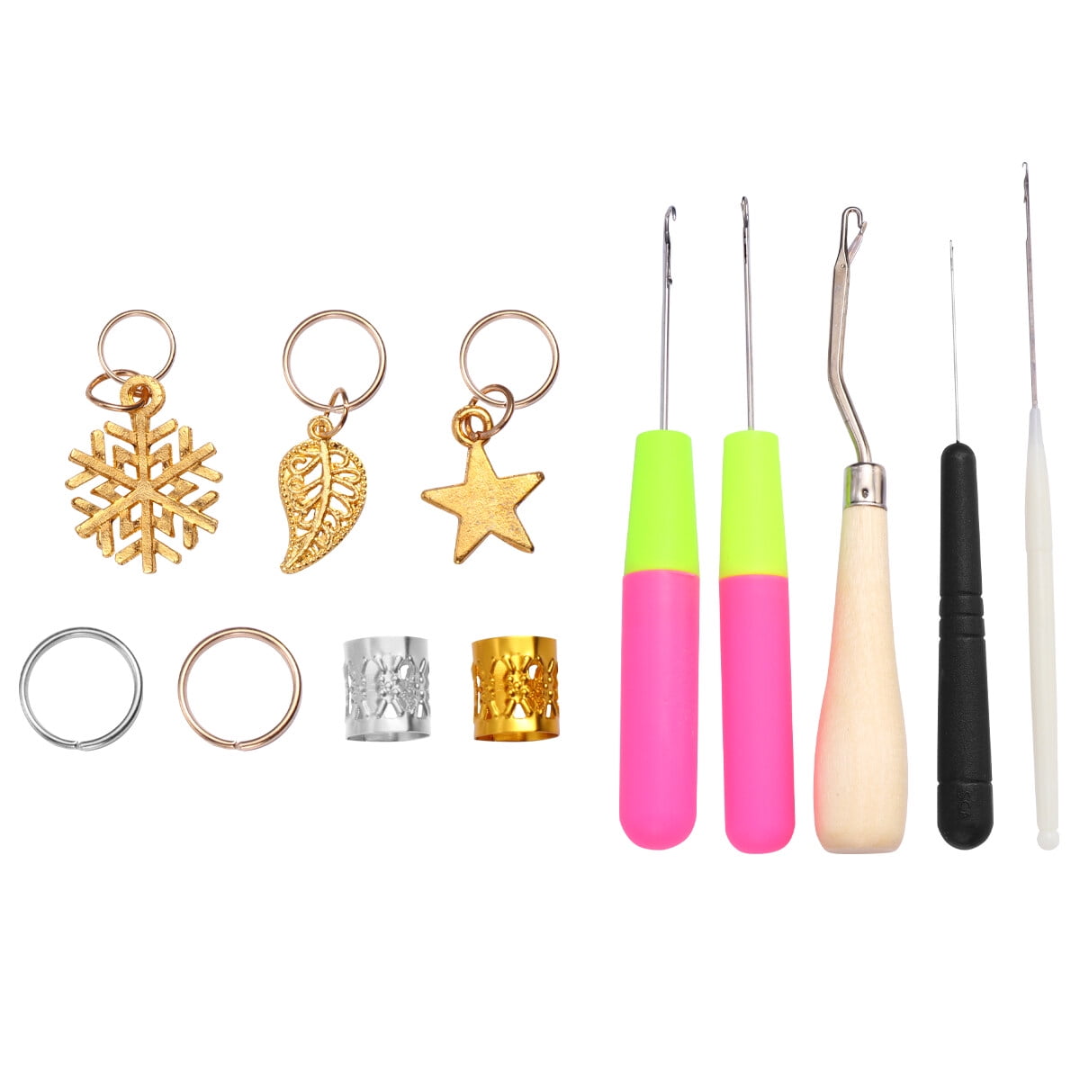 Milisten 68 Pcs Braids Weaving Tools Hair Braiding Kit Women's 1 ...