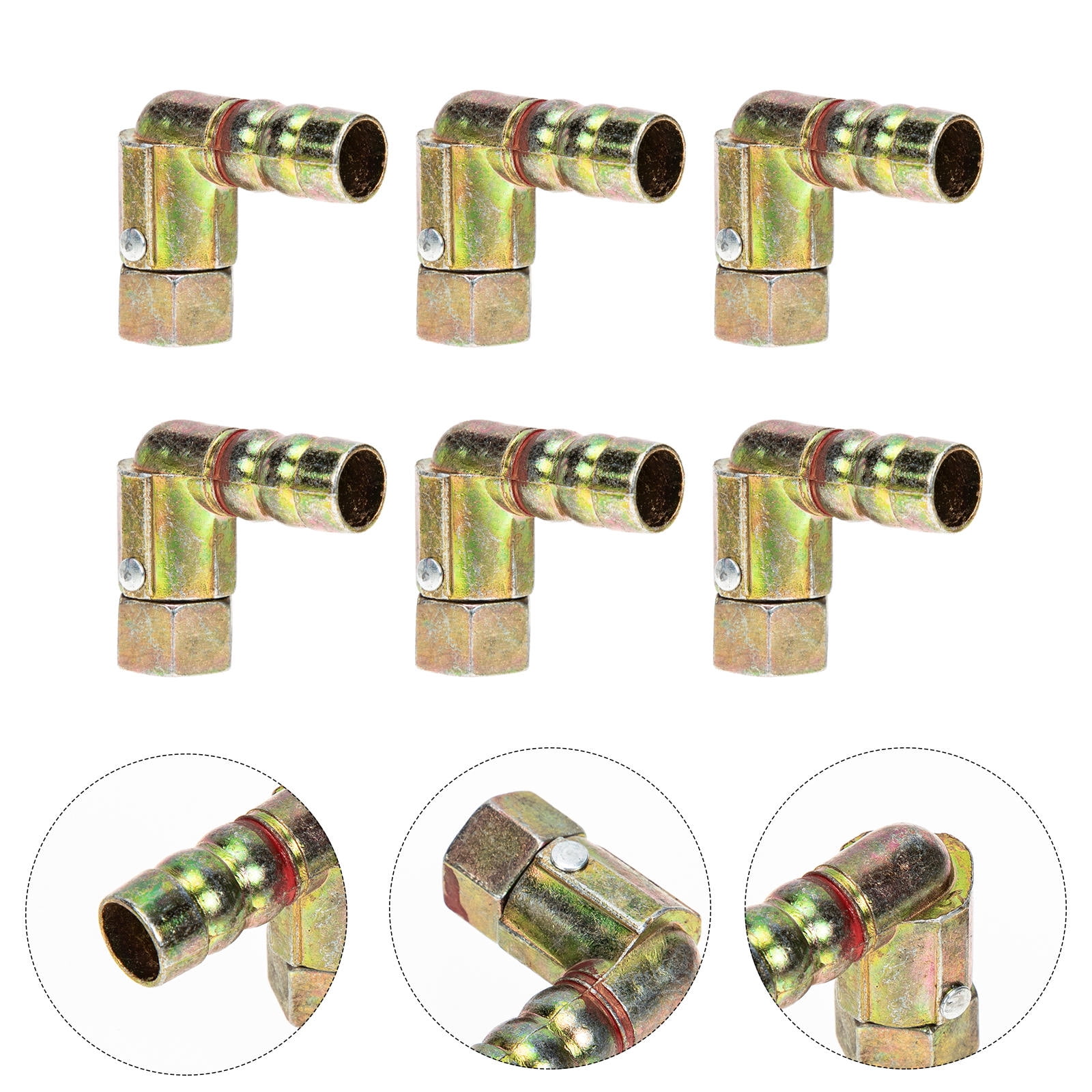 Milisten 6Pcs Copper Pipe Adapter Fittings 3.2x2.8cm For Gas Cooker ...