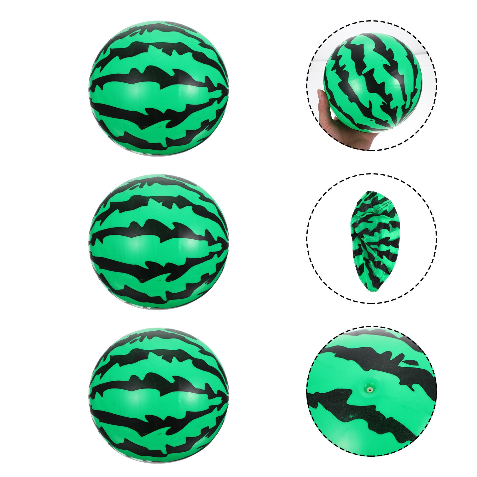 Milisten 6Pcs Inflatable Sport Balls Watermelon Shape for Kids Pool ...