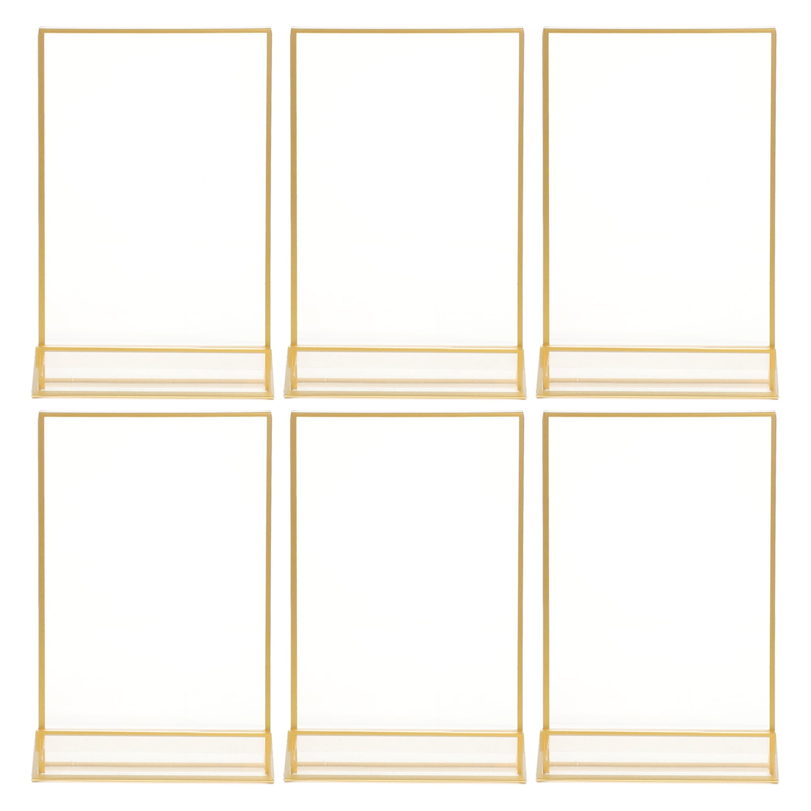 Milisten 6pcs Blank Display Sign for Poster Price Tag Menu Wedding ...