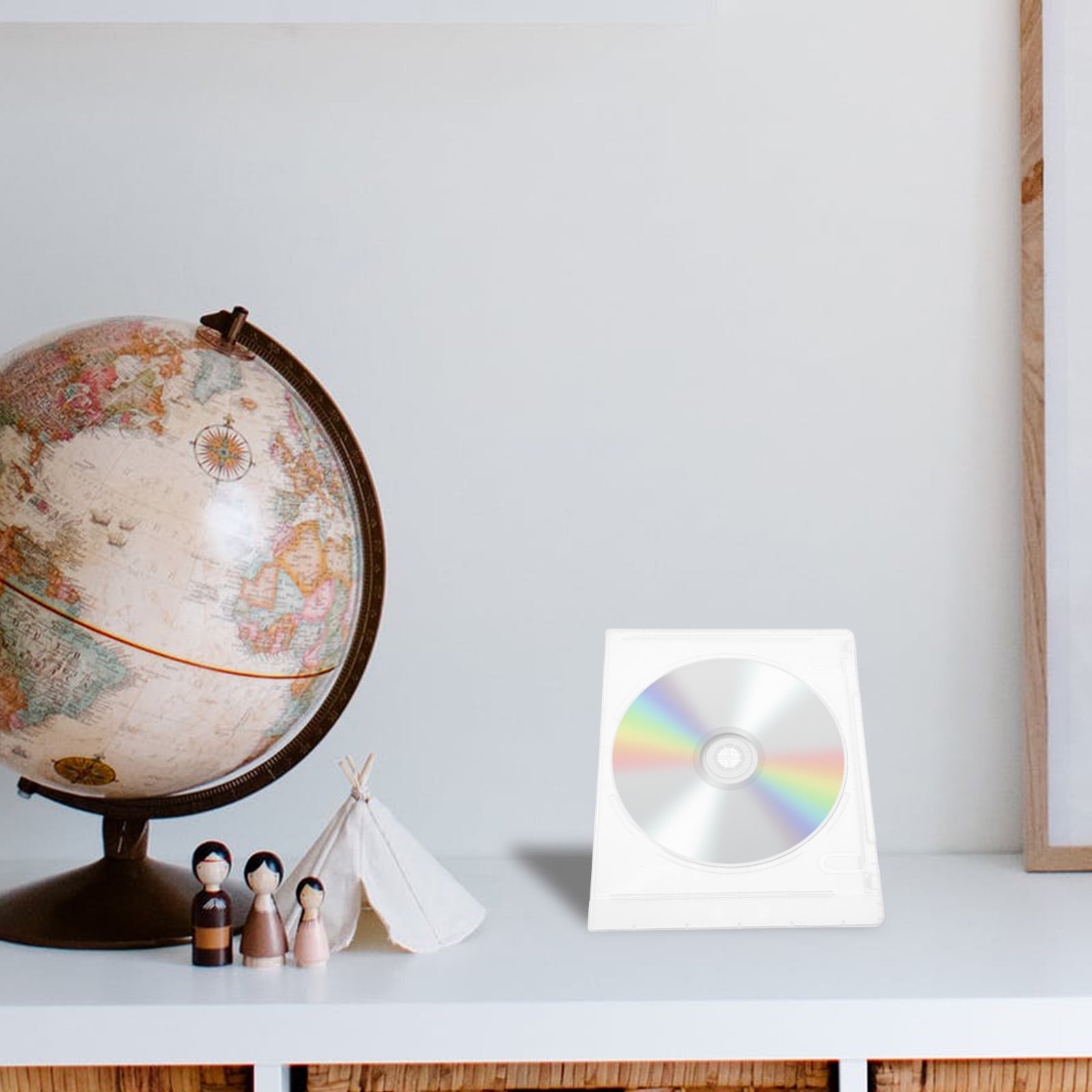 Milisten 8 Pcs CD Case Sleeves Storage Boxes with Lids Travel ...