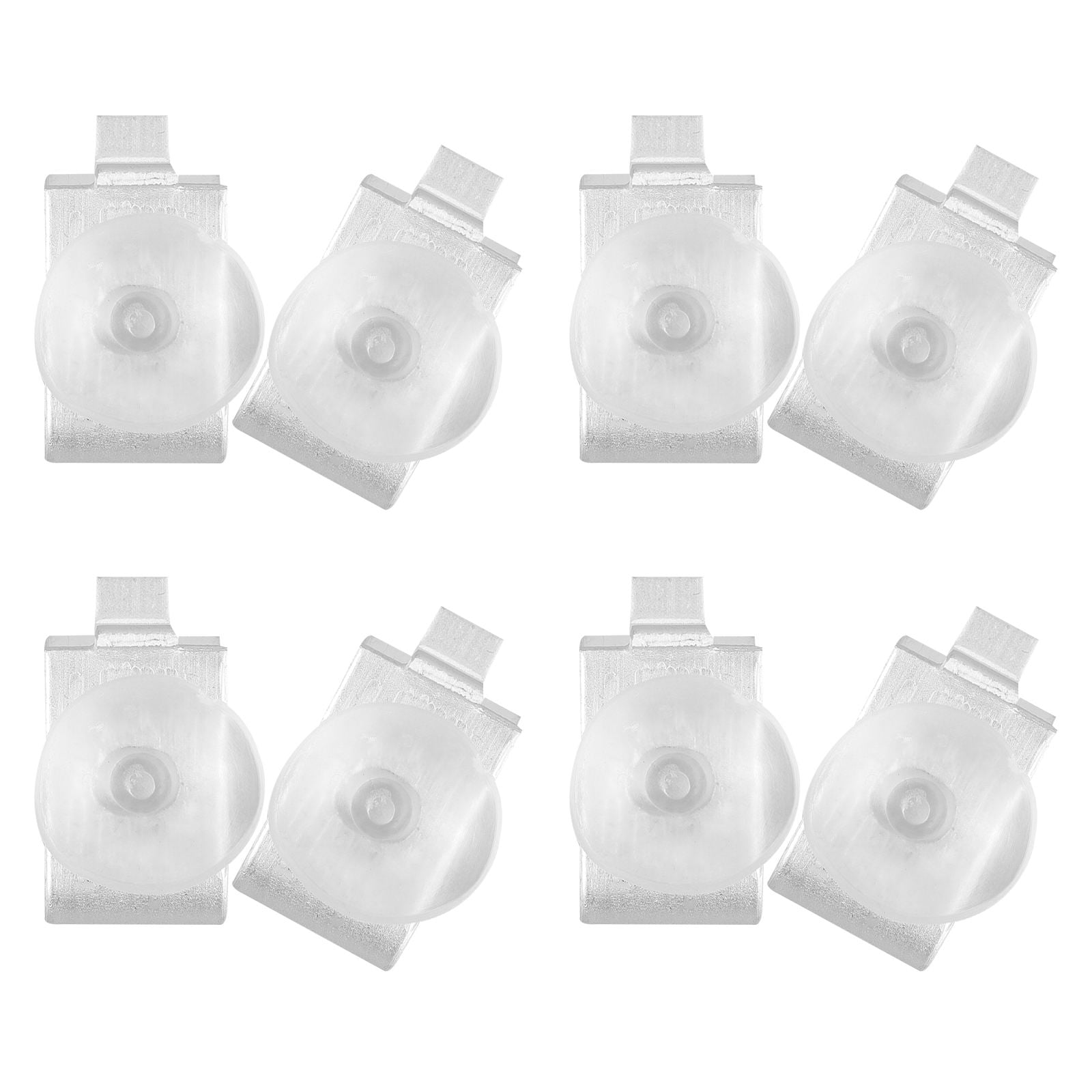 Milisten 8 Pcs Clamp Wire Shelving Clips 3.00X2.00X1.50CM White ...