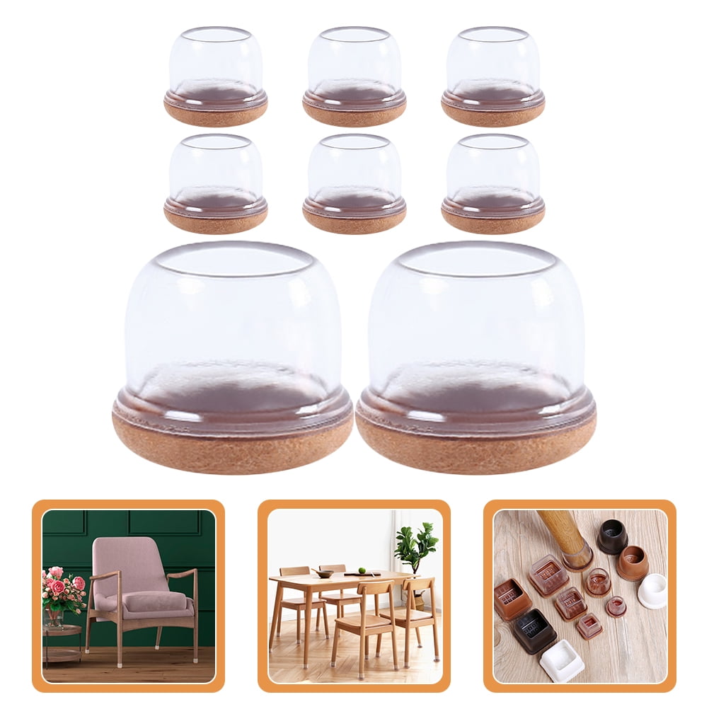 Milisten Furniture Leg Floor Protectors Chair Legs Protectors TPE 8Set ...