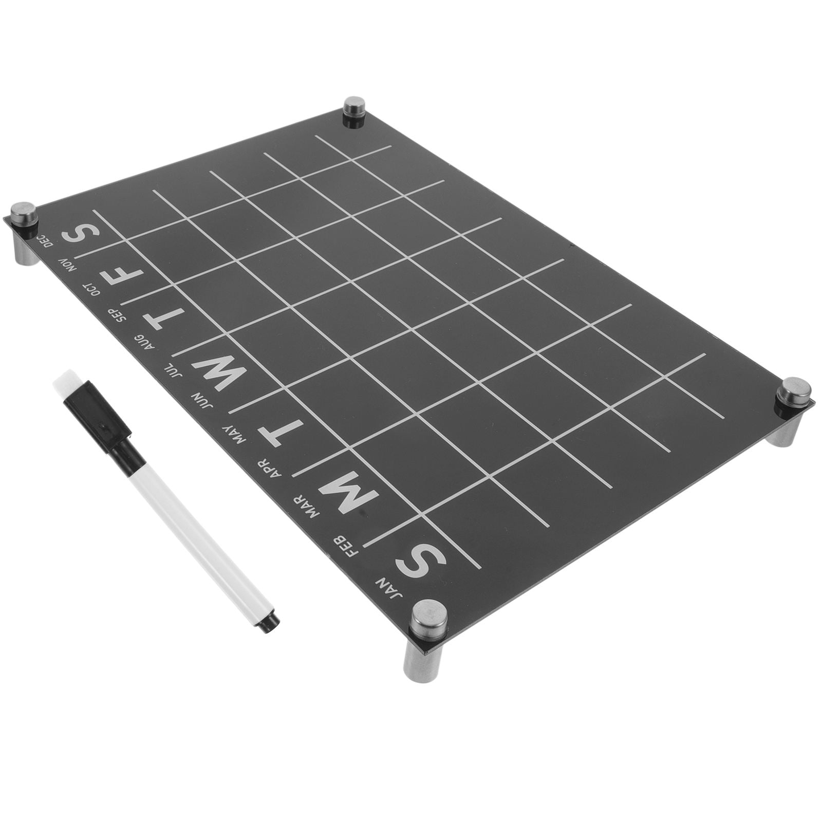 Milisten Acrylic Note Board Chalkboard Message for School Office Black ...