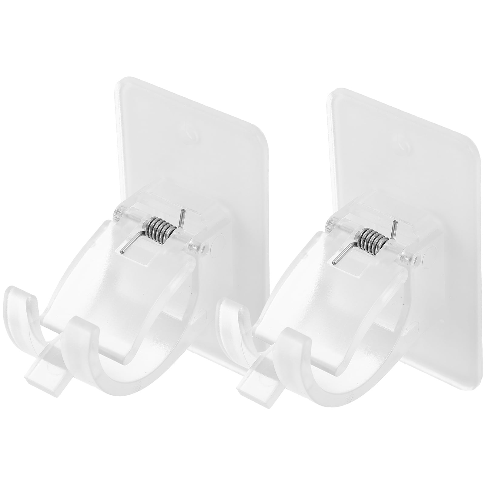 Milisten Curtain Rod Holder No Drilling Abs Transparent - Walmart.com