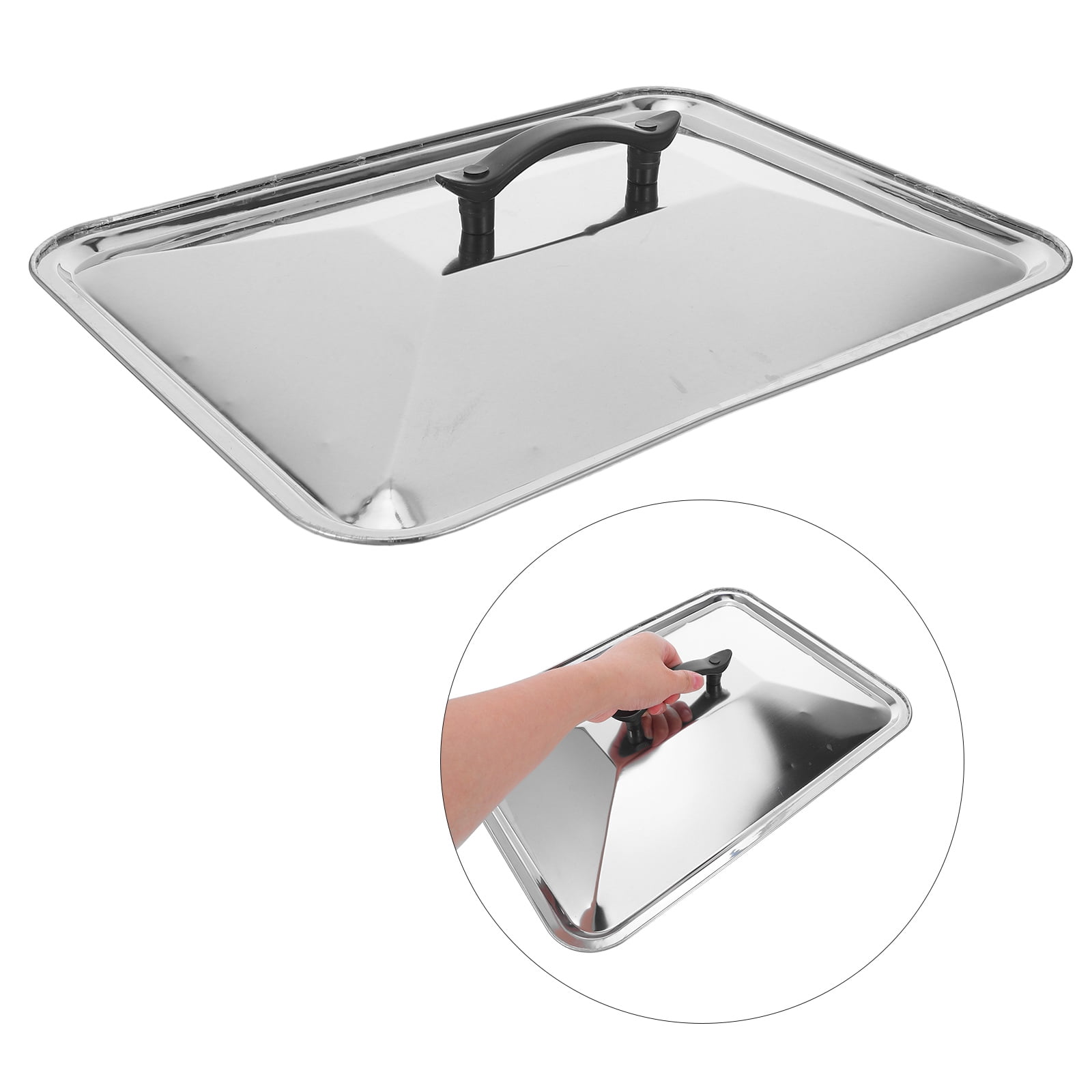 Milisten Metal Pot Lid Stainless Steel Kitchen Pot Cover for Food Pan ...