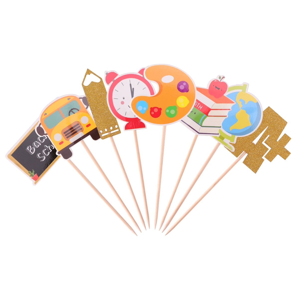 Milisten Back to School Cake Toppers Party Supplies Decorations for ...