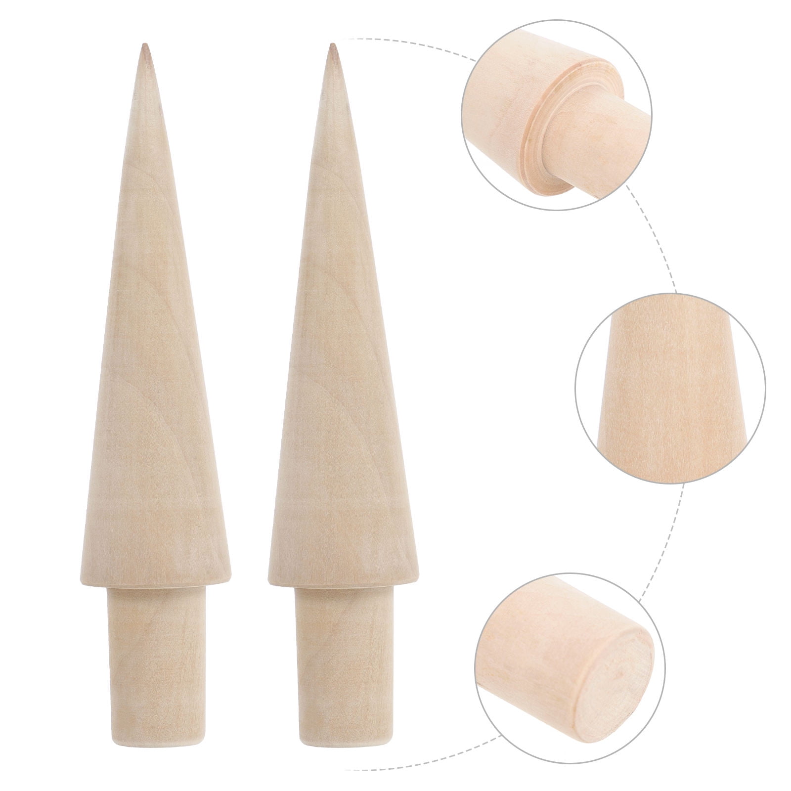 Milisten Ice Cream Cone Molds Wooden 2Pcs Home Baking - Walmart.com