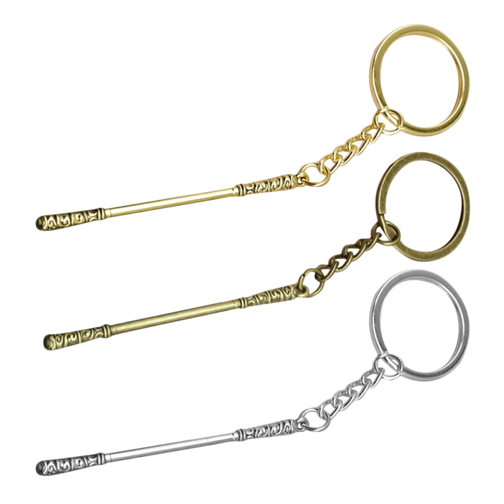 Milisten 3pcs Key Ring Holder Bang Keychains Zinc Alloy Bag Decoration ...