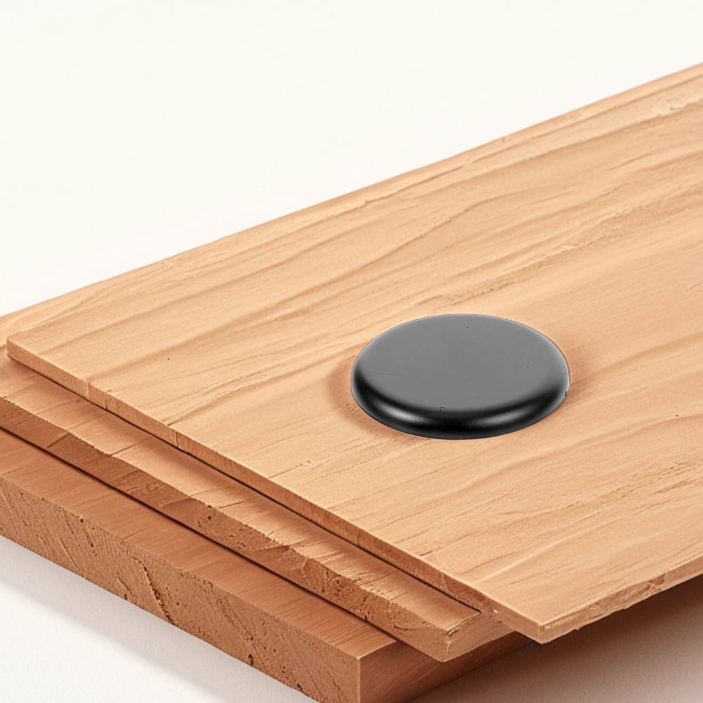 Milisten Tile Hole Cover Wall Hole Cover Black ABS Adhesive Sticker Repair Solution For ...