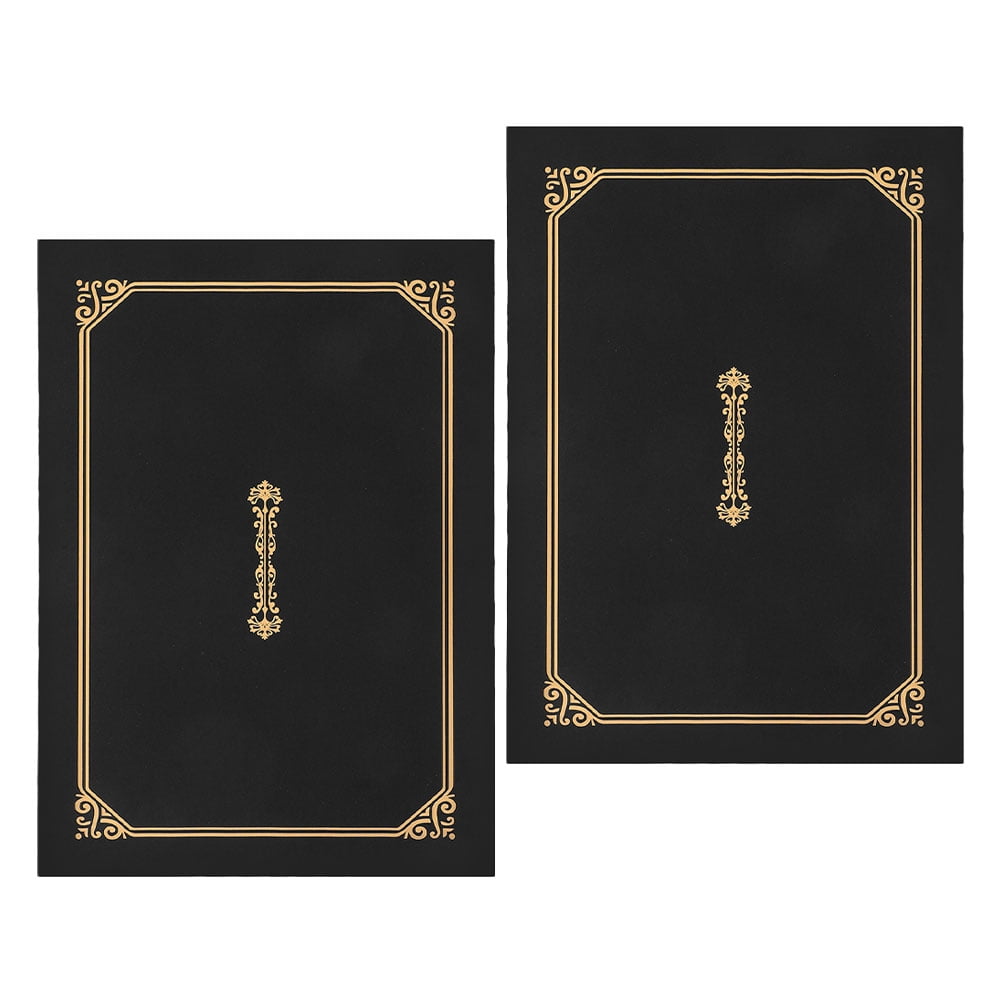 Milisten Durable Black Certificate Folder with Luxurious Design for ...