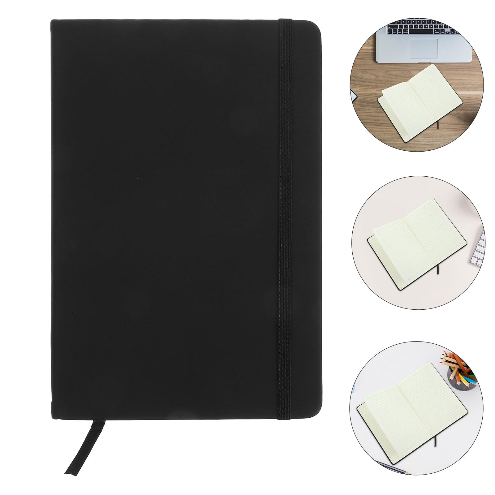 Milisten Black PU Paper Daily Planner Notepad for Daily Use ...