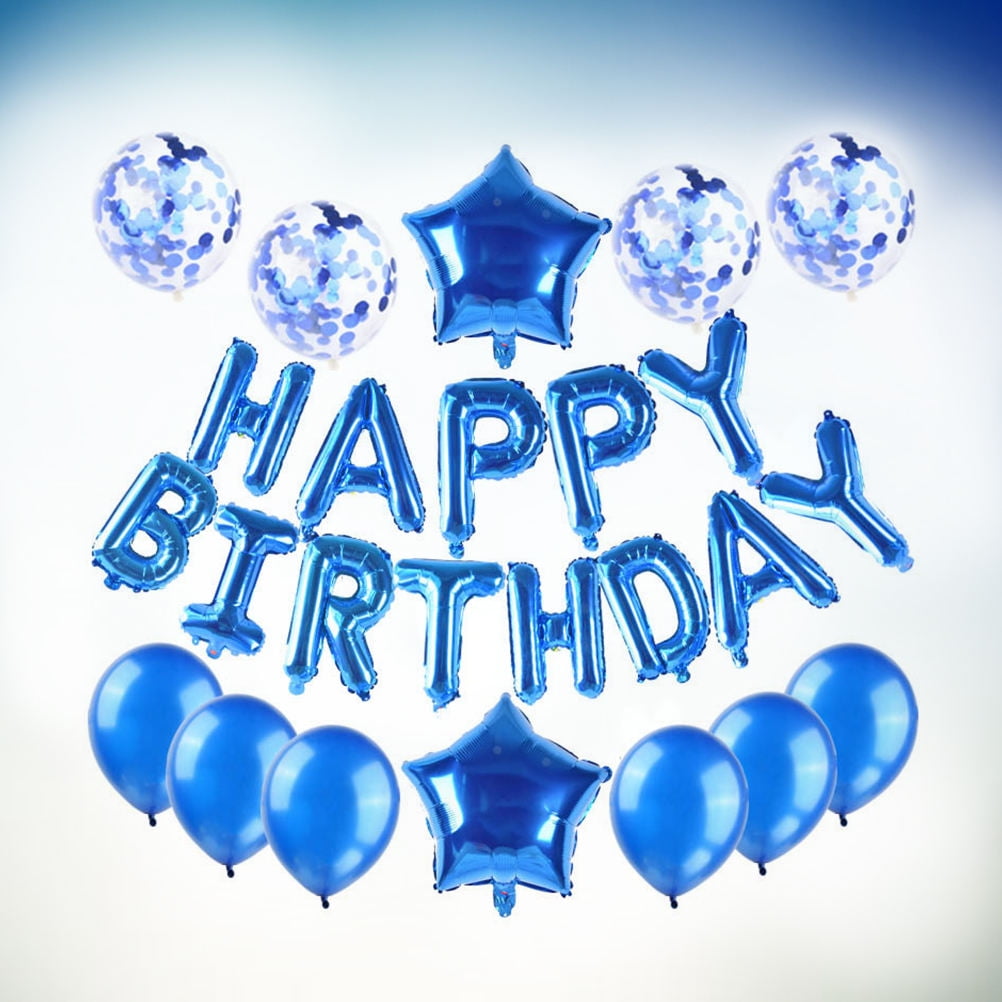 Milisten Blue Balloon Set for Party Decoration 16 Inch Birthday ...