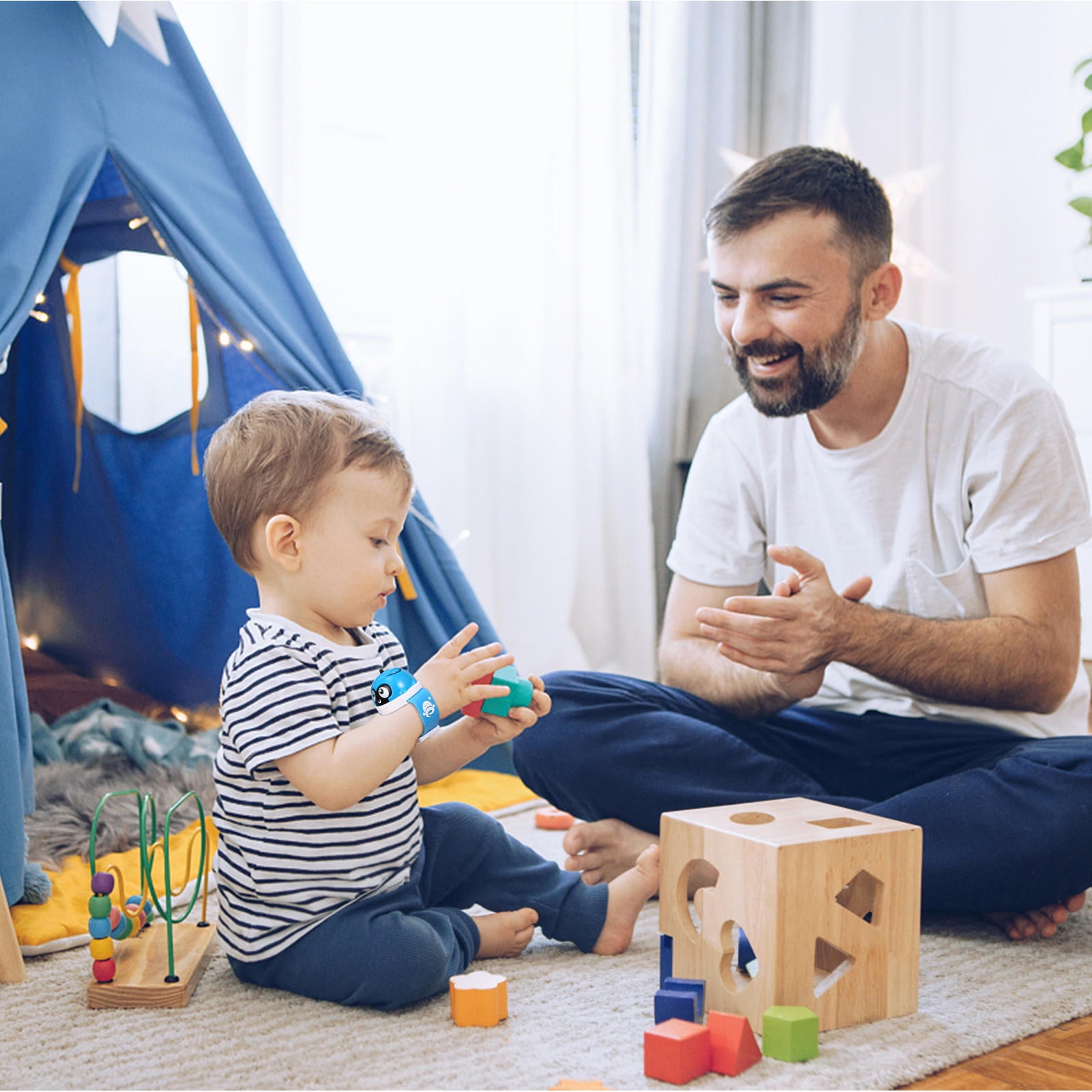 Milisten Blue Inertia Car Gyro Toy for Kids Playing Safe and Plastic 3. ...