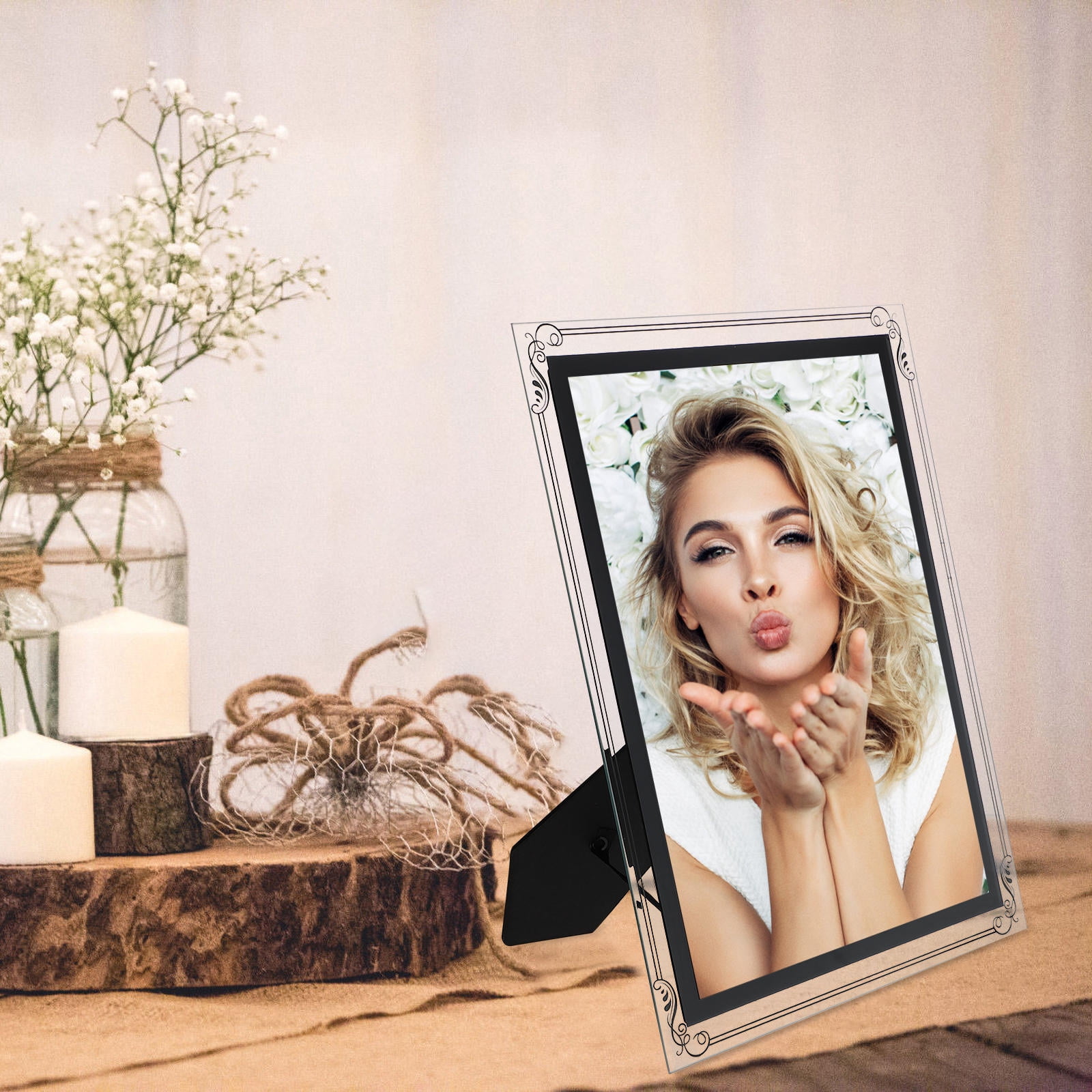 Milisten Photo Frame Stand Display Certificate Glass 1Pack - Walmart.com