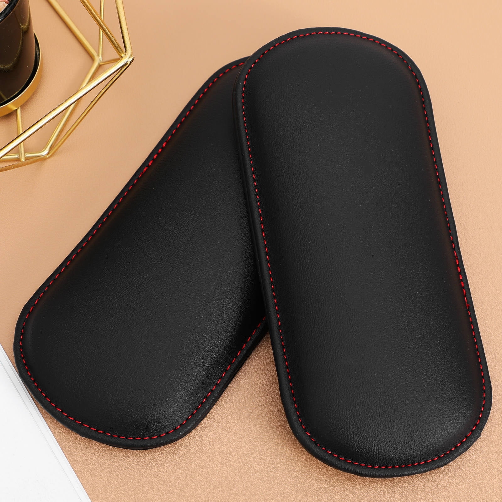 Milisten 2 Pcs Car Armrest Cushion Black Ultra Soft Memory Foam for ...
