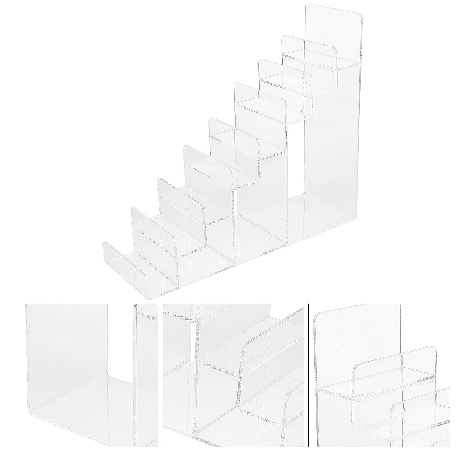Milisten Clear Acrylic Display Stand Tiered Shop Stands Holder Retail ...