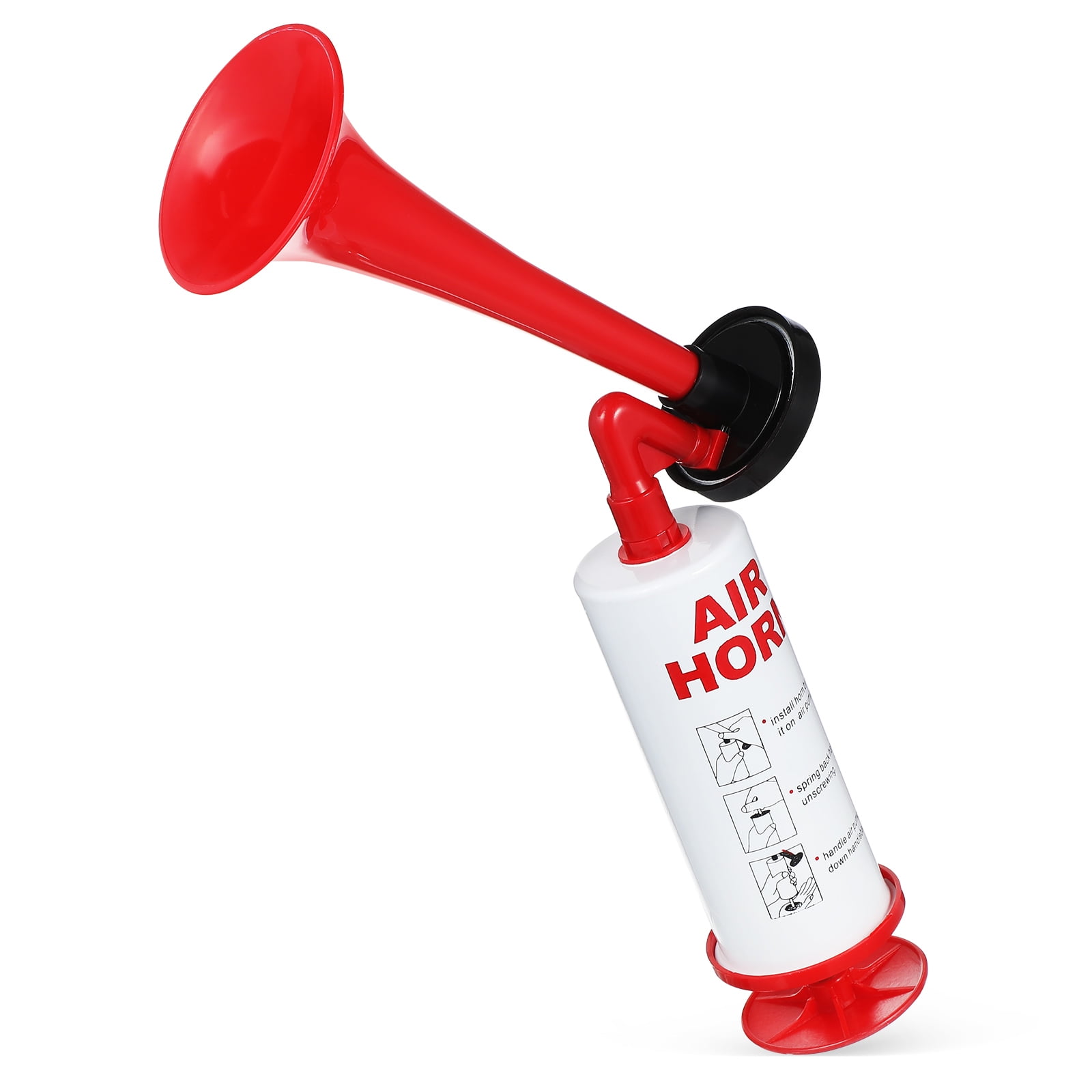Milisten Compact Red Hand Air Horn Pump for Crowd Cheering and Sports ...