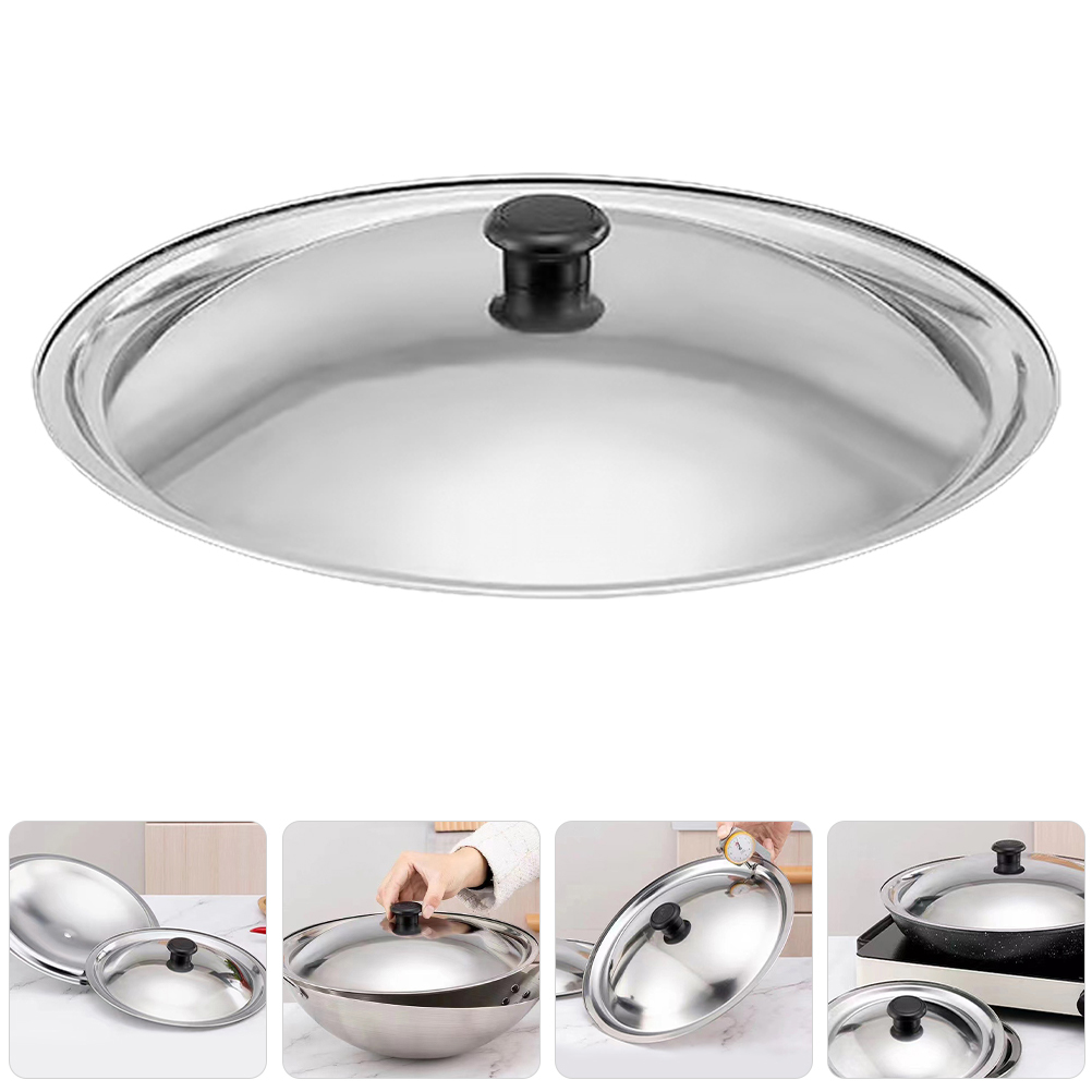 Milisten Cookware Pot Lid Stainless Steel Steaming Round 1Pack ...