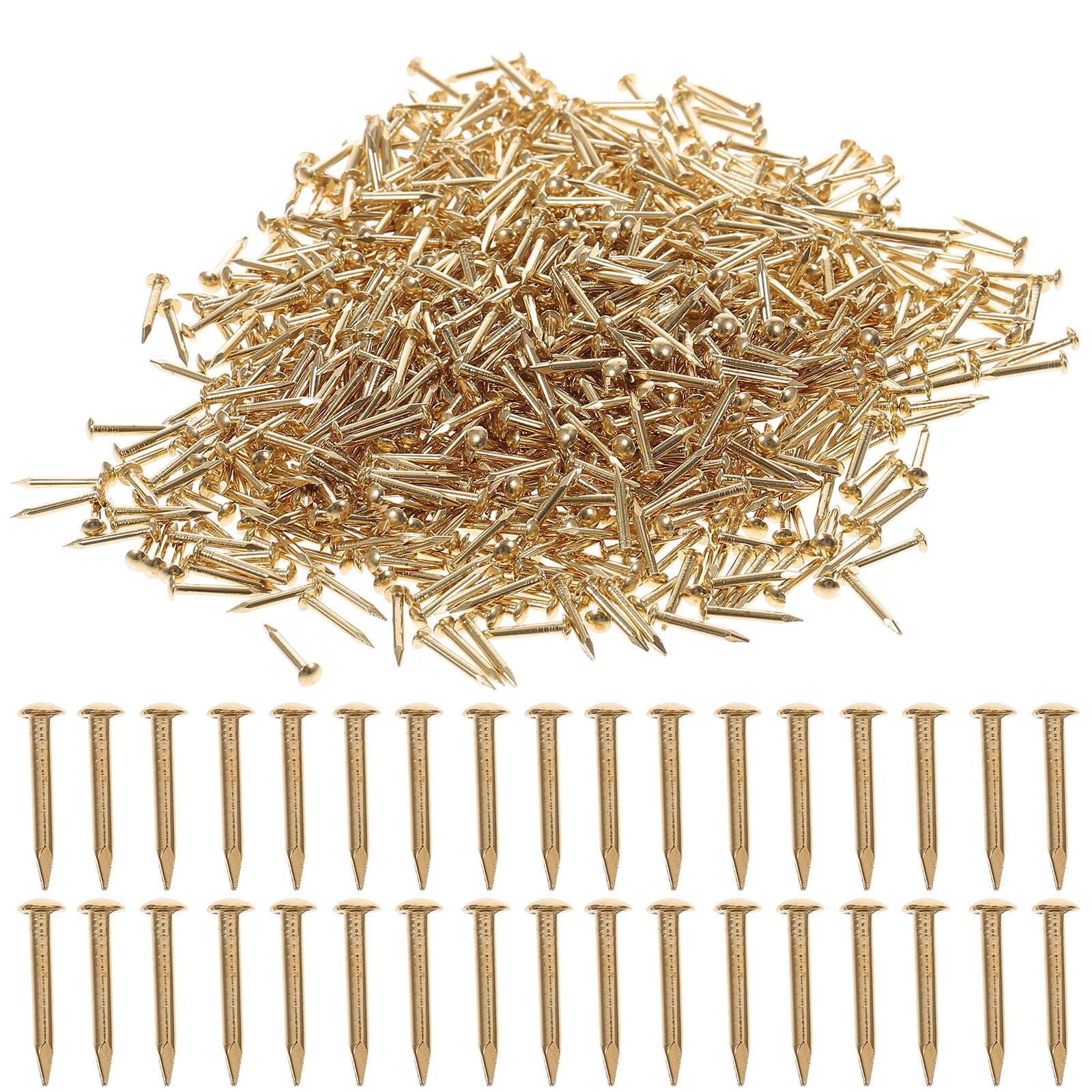 Milisten Picture Frame Nails Golden Copper 1Pack 4Mm Head Diameter For ...