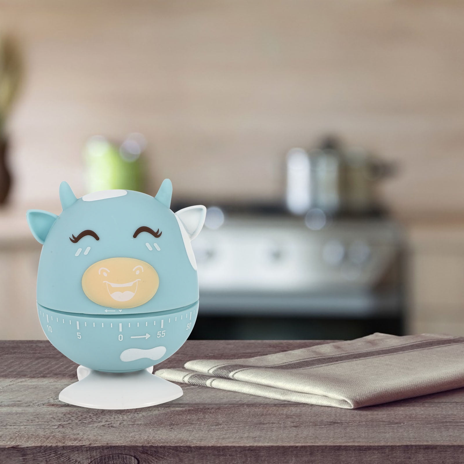 Milisten Cute Kitchen Timer 1Pack Cartoon Bear Shape Blue Plastic ...