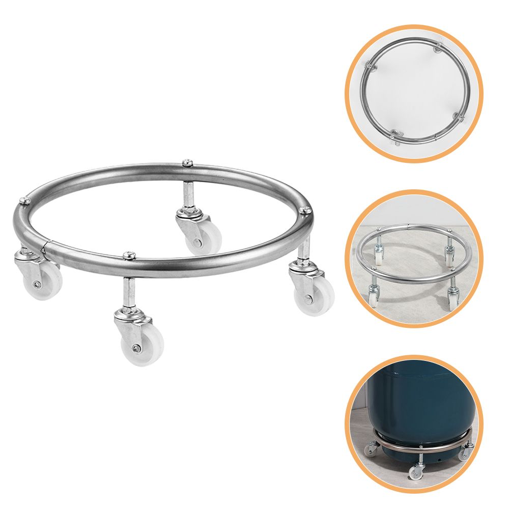 Milisten Foldable Gas Tank Base Propane Cylinder Base Silver Stainless ...