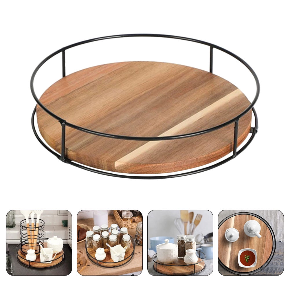 Milisten Desktop Spice Jar Organizer Kitchen Countertop Rotating ...