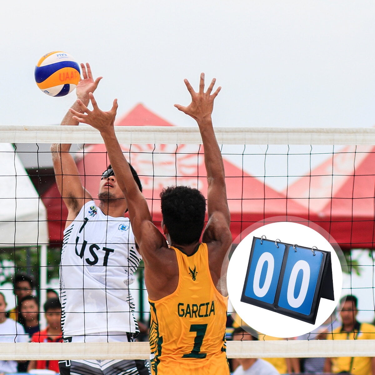 Milisten Digital Basketball Scoreboard PVC Scoreboard 20.2X17CM Blue ...