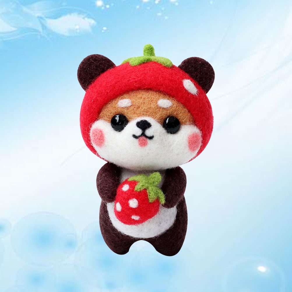 Milisten Felting Kits For Beginners Cartoon Dog Plush Doll Wool Felt 1 ...