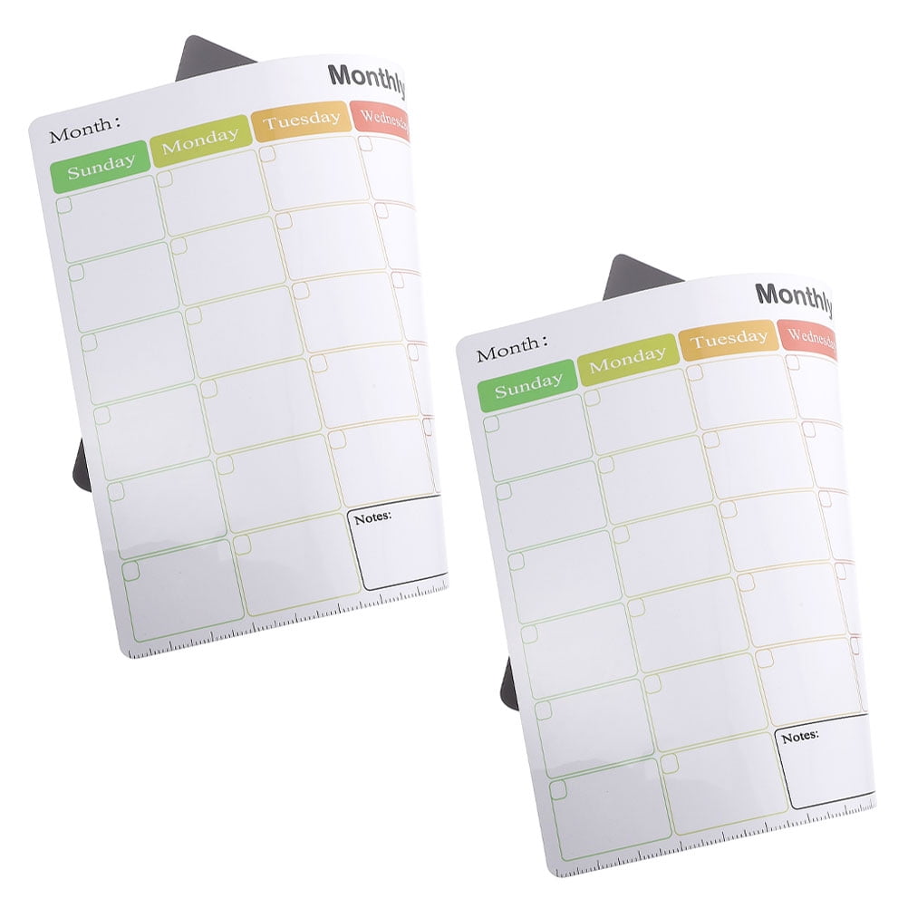 Milisten Fridge Magnet Message Board 2Pcs Rectangular Multi Color ...