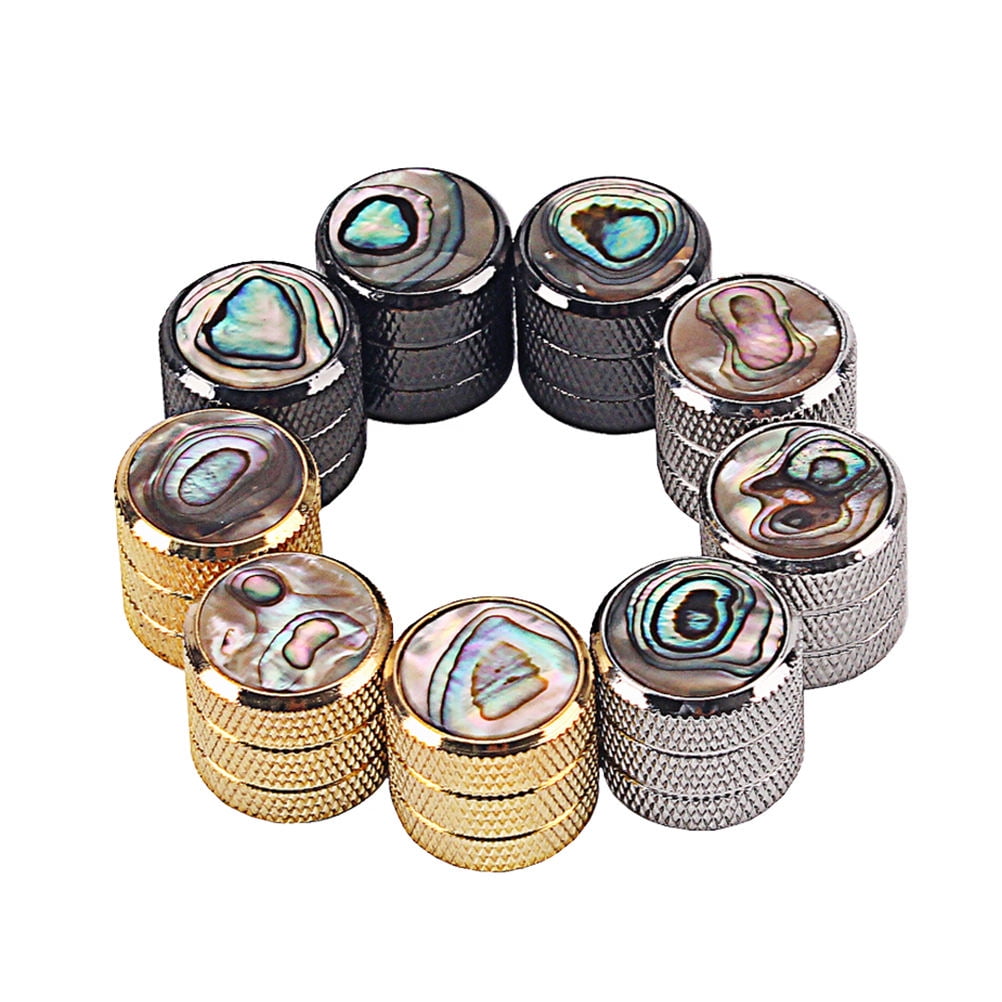 Milisten Golden Metal Potentiometer Caps for Electric Guitar 3pcs 2T1V ...