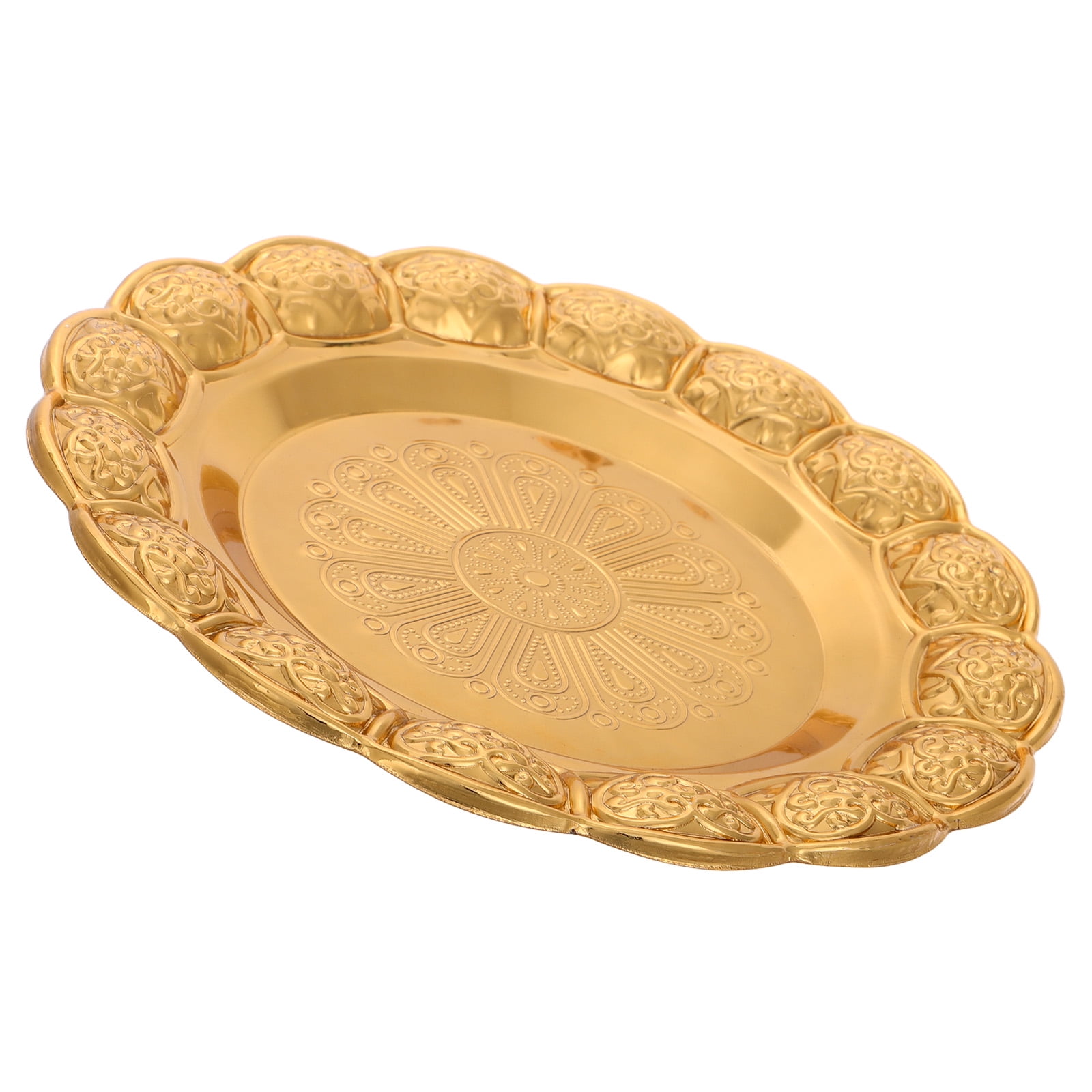 Milisten Decorative Metal Tray with Elegant Finish for Home ...