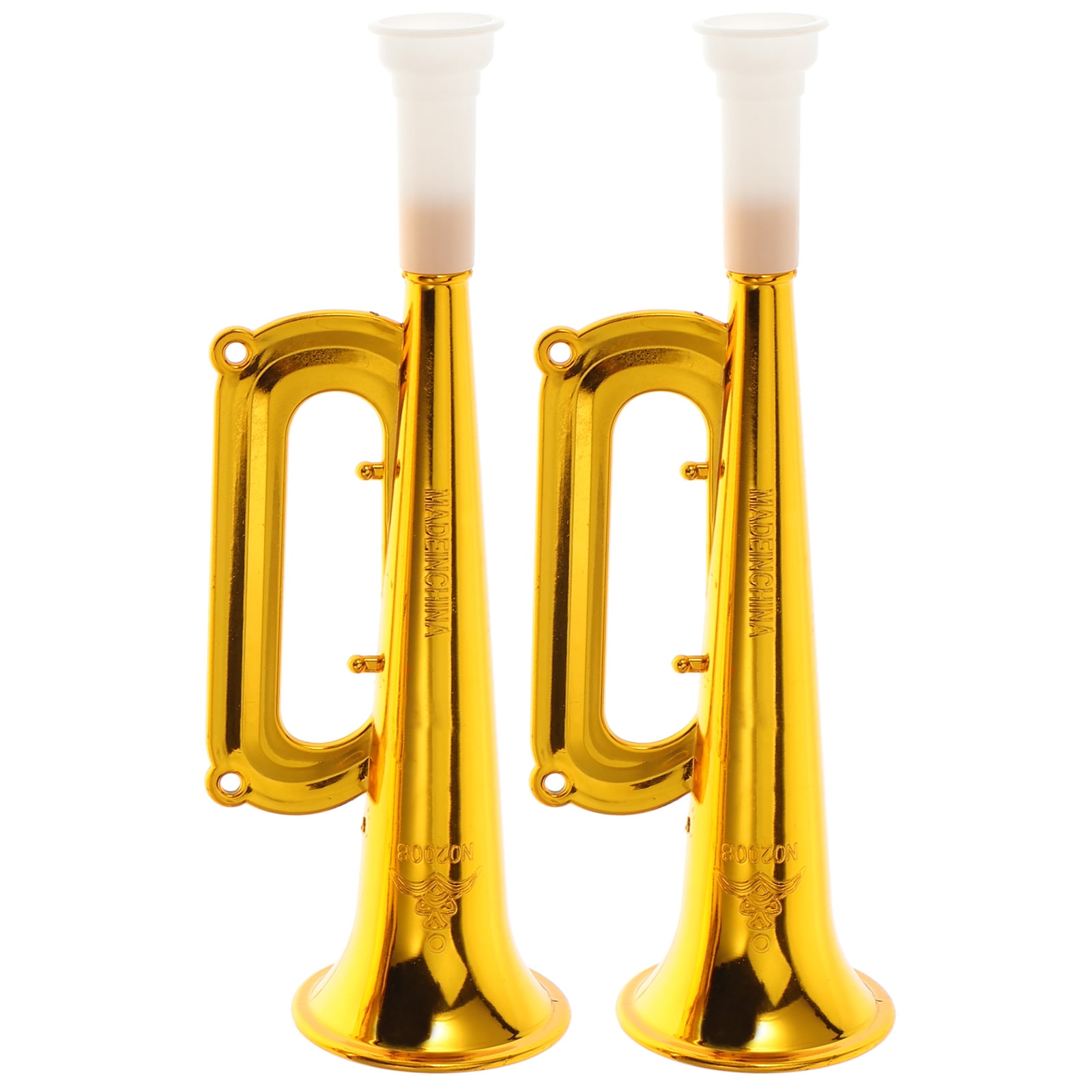 Milisten Golden Plastic Toy Trumpet for Kids Playing 14pcs Musical ...