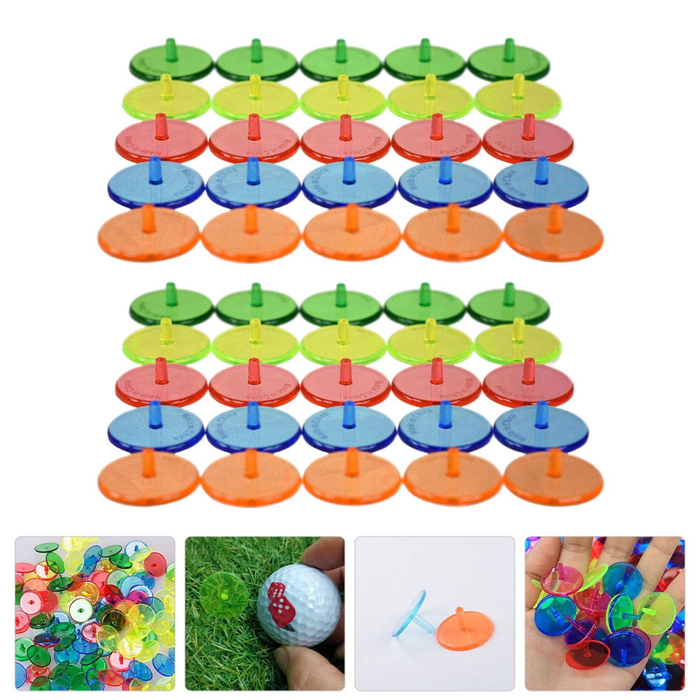 Milisten Golf Ball Position Tools Assorted Color 100Pack 0.94X0.94X0 ...