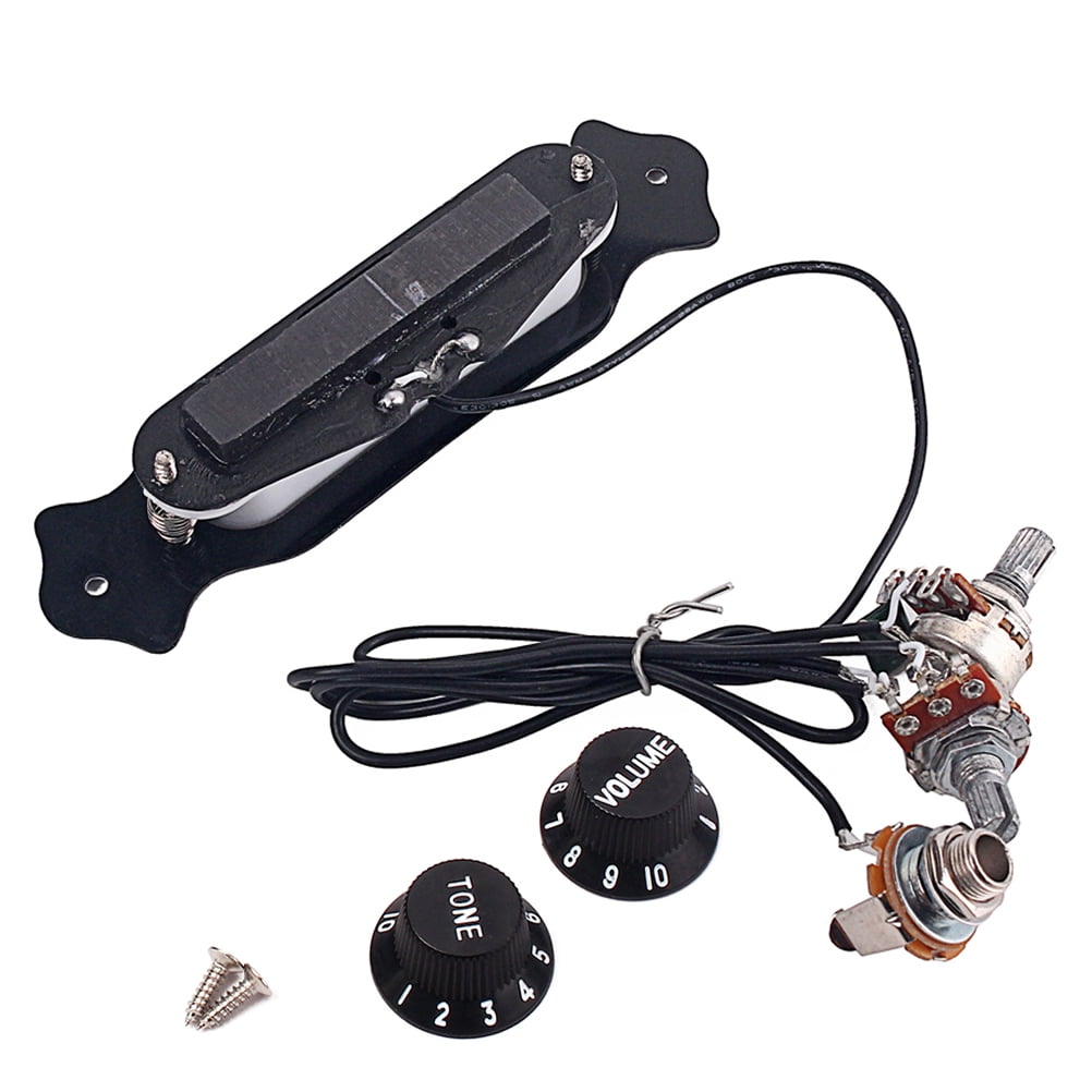 Milisten Guitar Soundhole Pickup with Volume and Tone Control Knobs ...