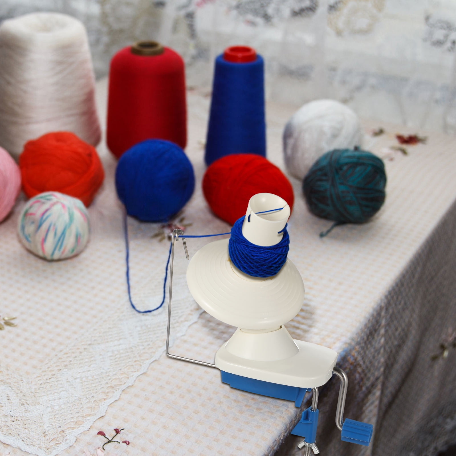 Milisten Hand Operated Yarn Winder 1 Set Manual Wool Yarn Holder ...
