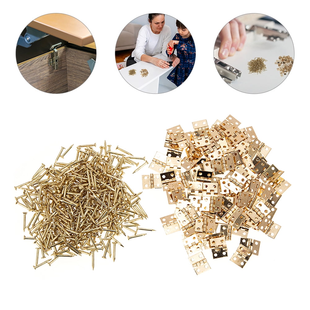 Milisten Hinges for Small Jewelry Box 50Set Golden with Antiqued Design ...