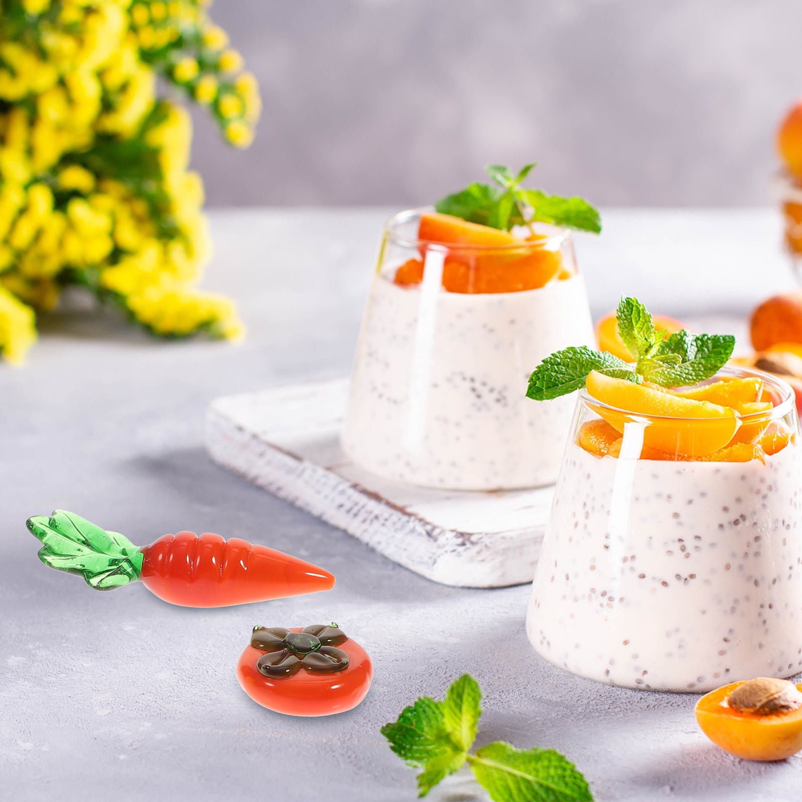 Milisten Mini Artificial Fruits Simulation and Vegetable Decorative ...