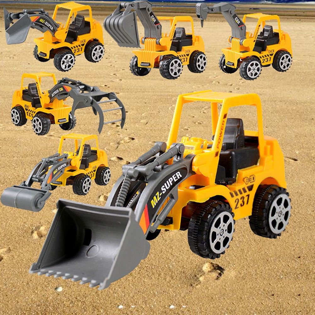 Milisten Mini Engineering Car Toys 10Pcs Set Plastic Excavator Model ...