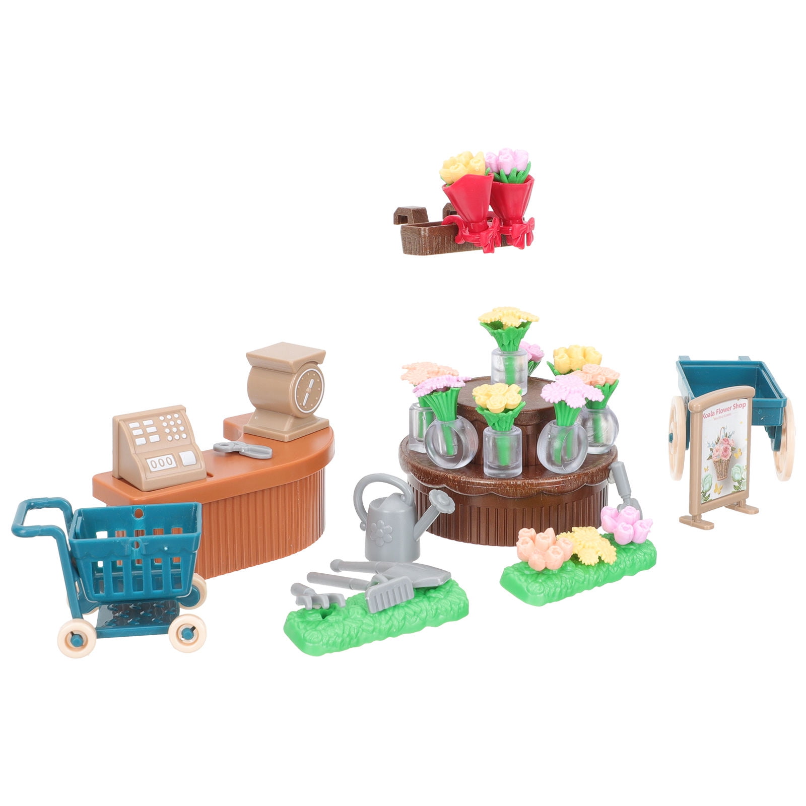 Milisten Miniature Flower Model for Decoration Made of Plastic Assorted ...