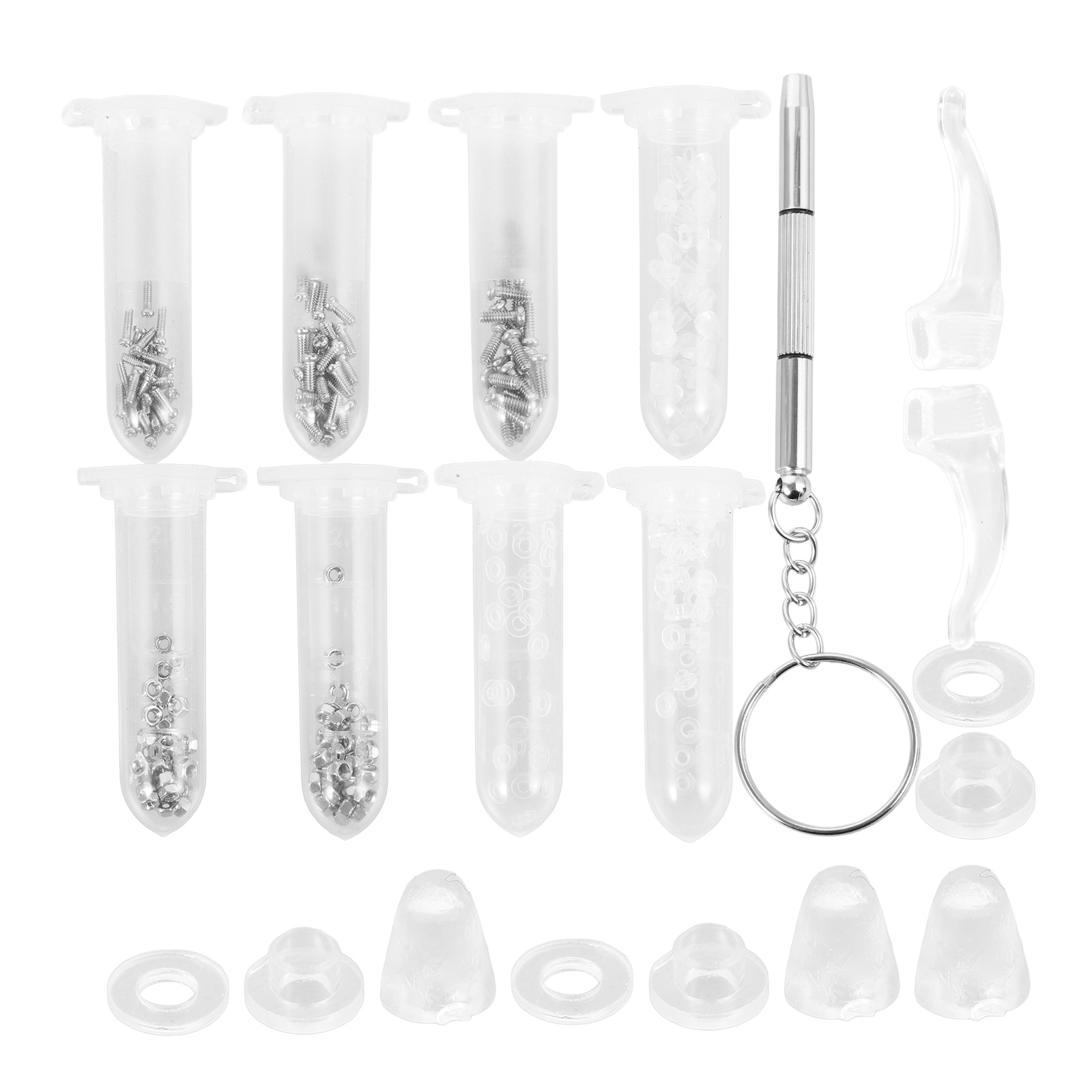 Milisten Nose Cushion Sunglasses Screws Repair Kit Bridge Eyeglasses ...